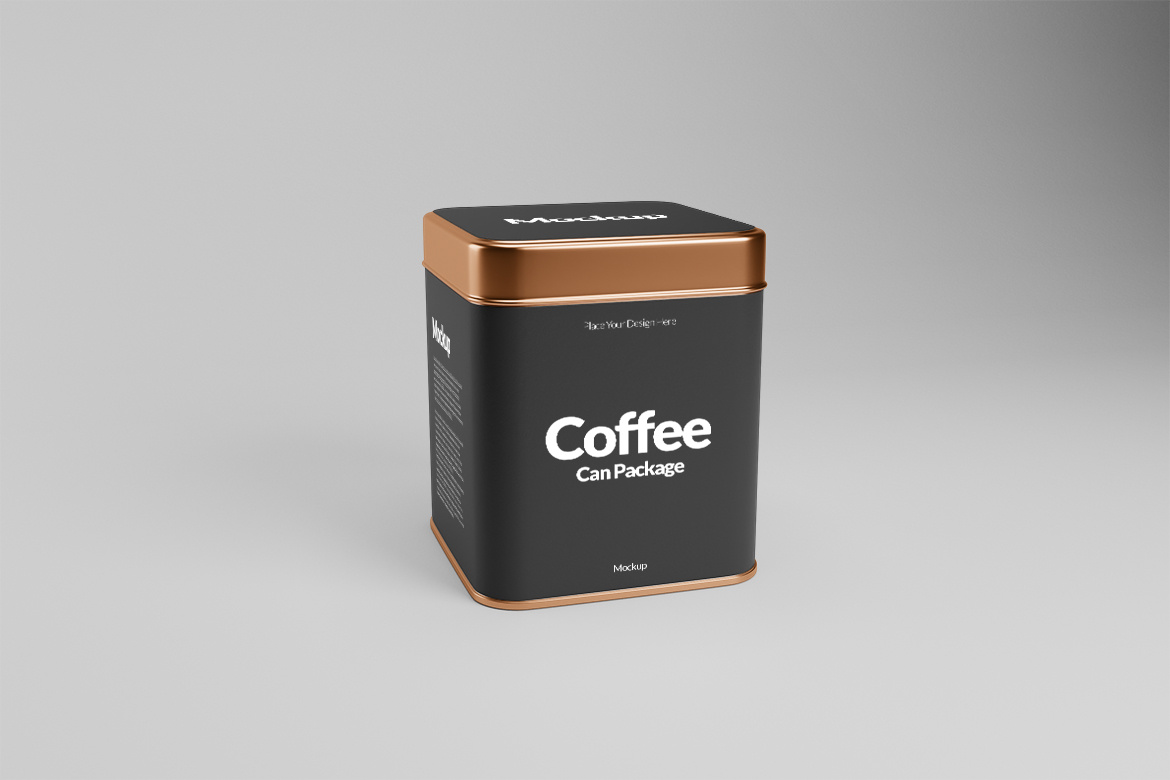 Coffee Can Packaging Mockup by themedistrict on Dribbble
