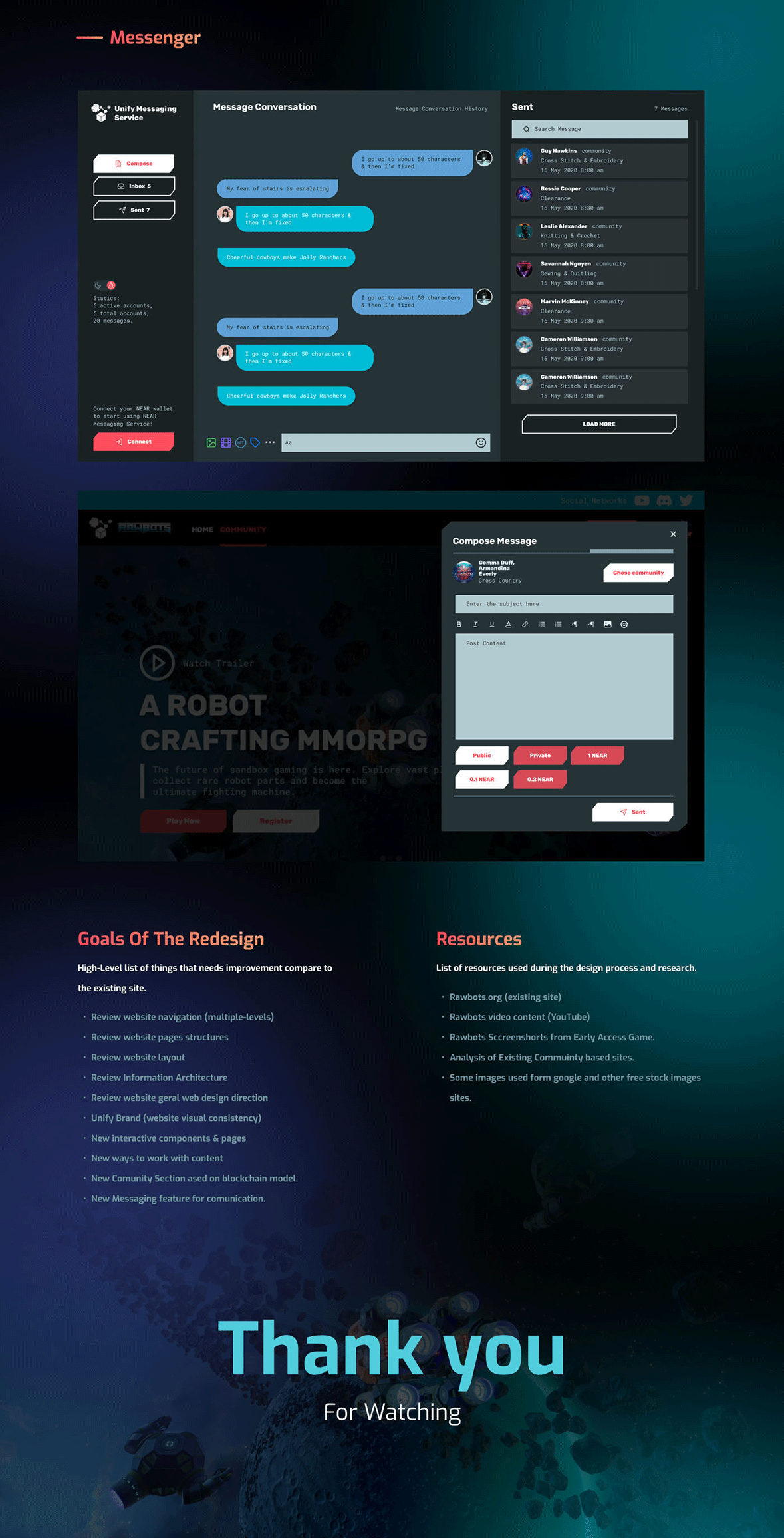 Rawbots A Robot Crafting MMORPG Game Website Community Design by Habib Ahmed on Dribbble