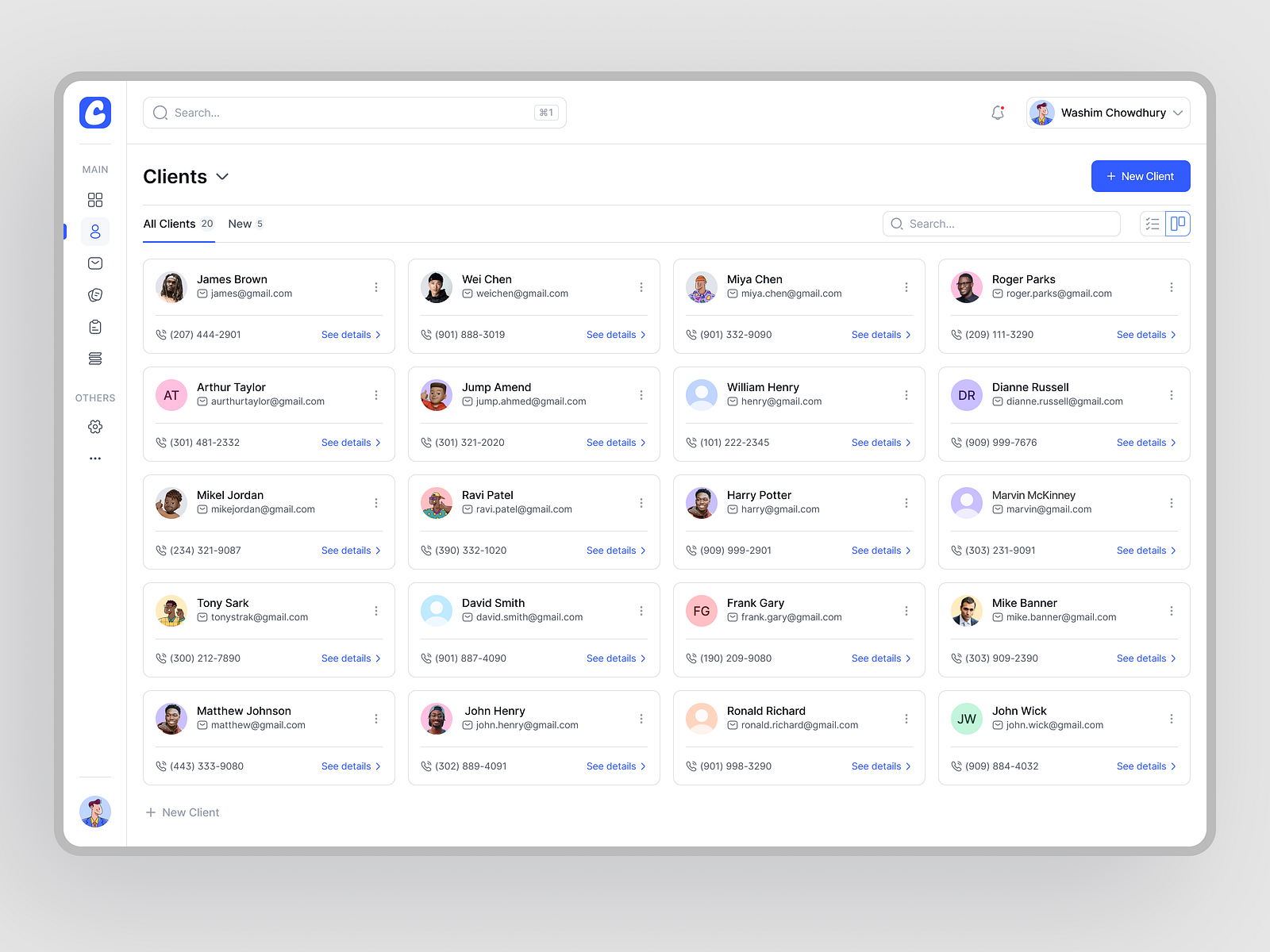 List View Design of Client Portal by Filllo - SaaS Design Agency on ...
