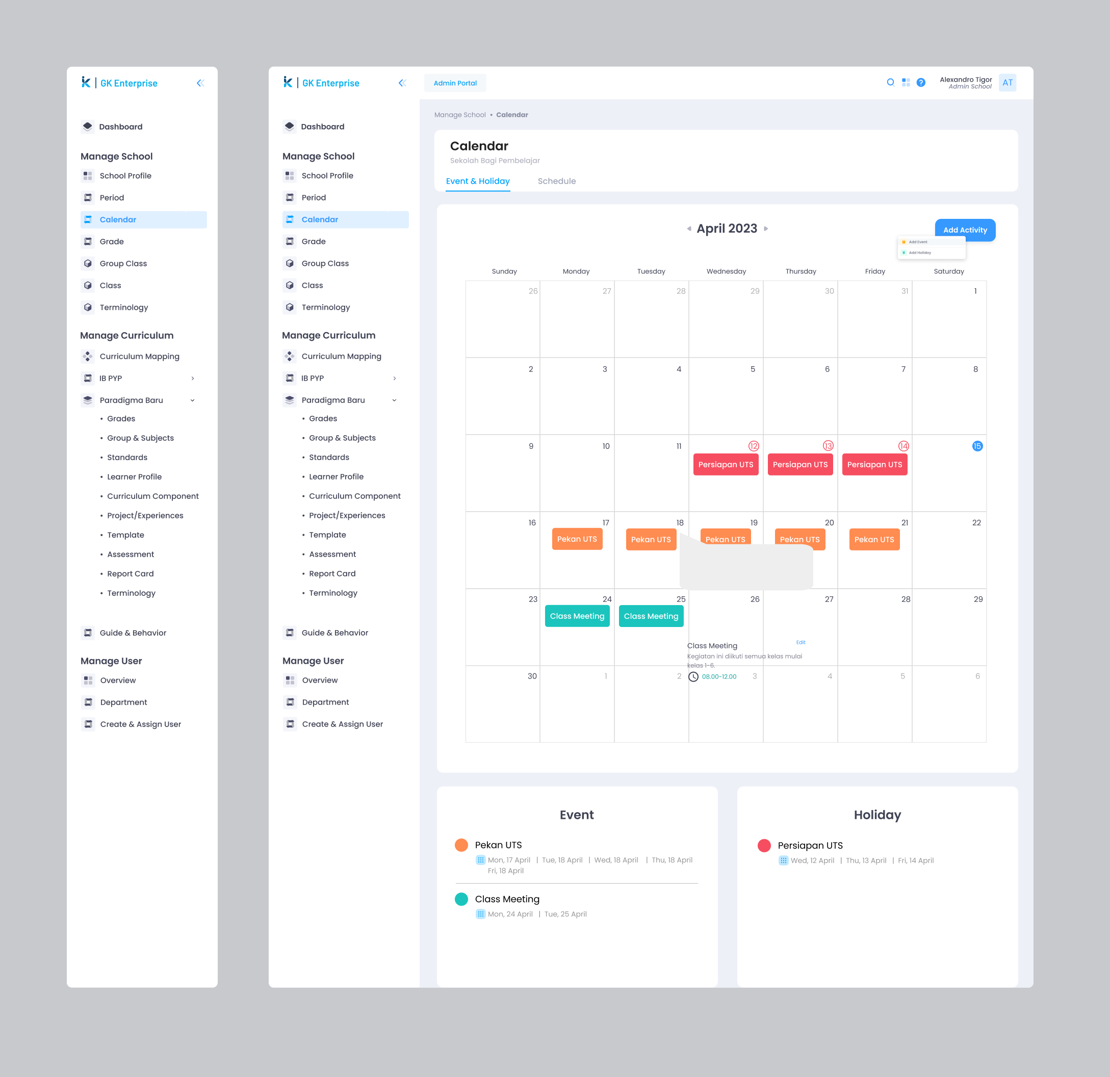 Browse thousands of Admin Calendar images for design inspiration | Dribbble