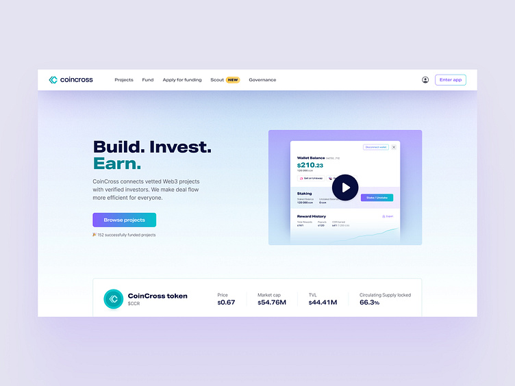Web3 project website design by Lukas Troup on Dribbble