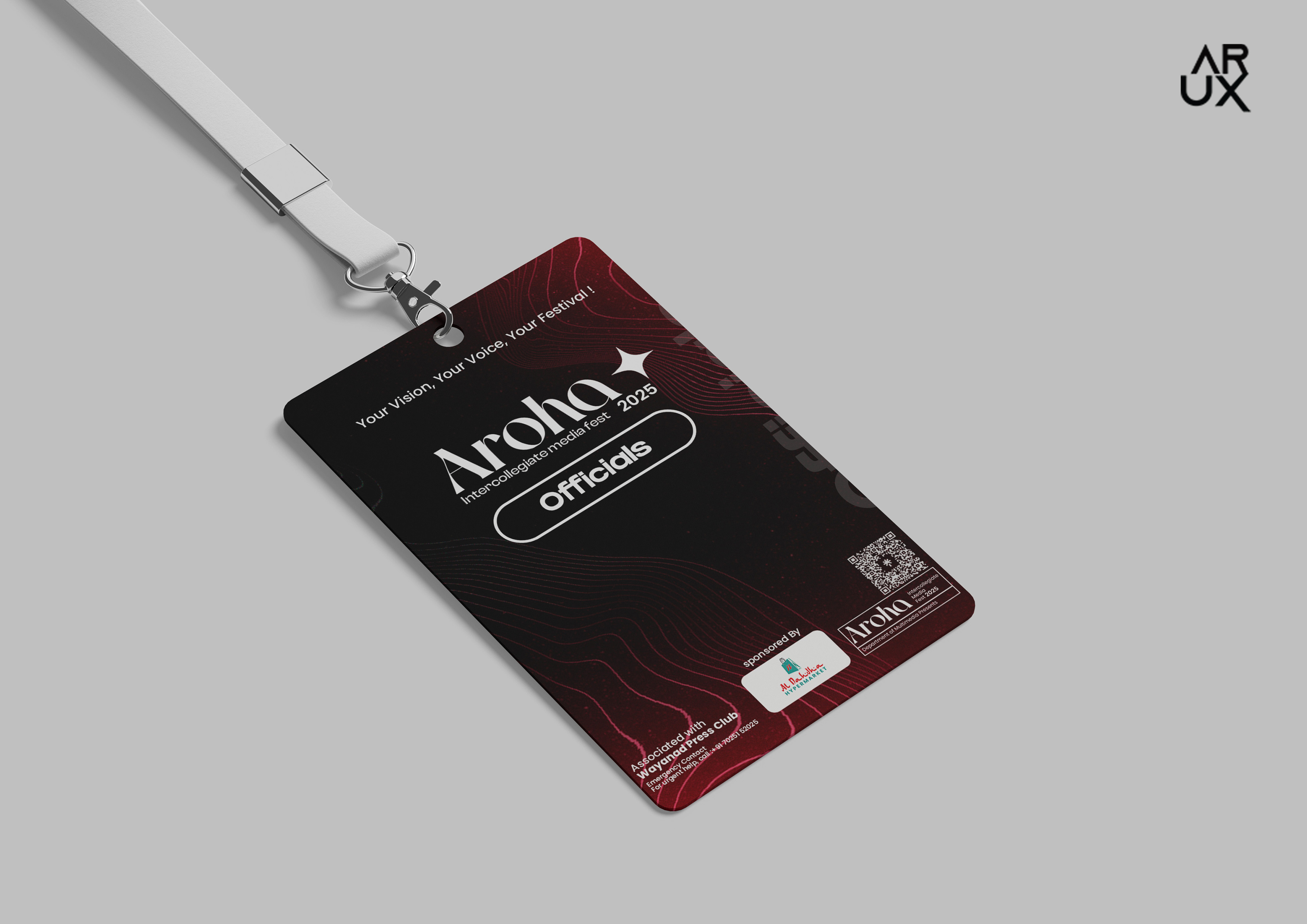 Aroha Media fest 2025 ID Card Design by Arshdd UX on Dribbble