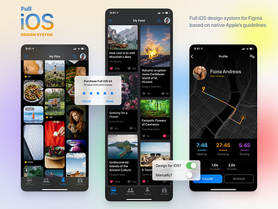 Full iOS Design System for Figma by kolpikov for Setproduct on Dribbble
