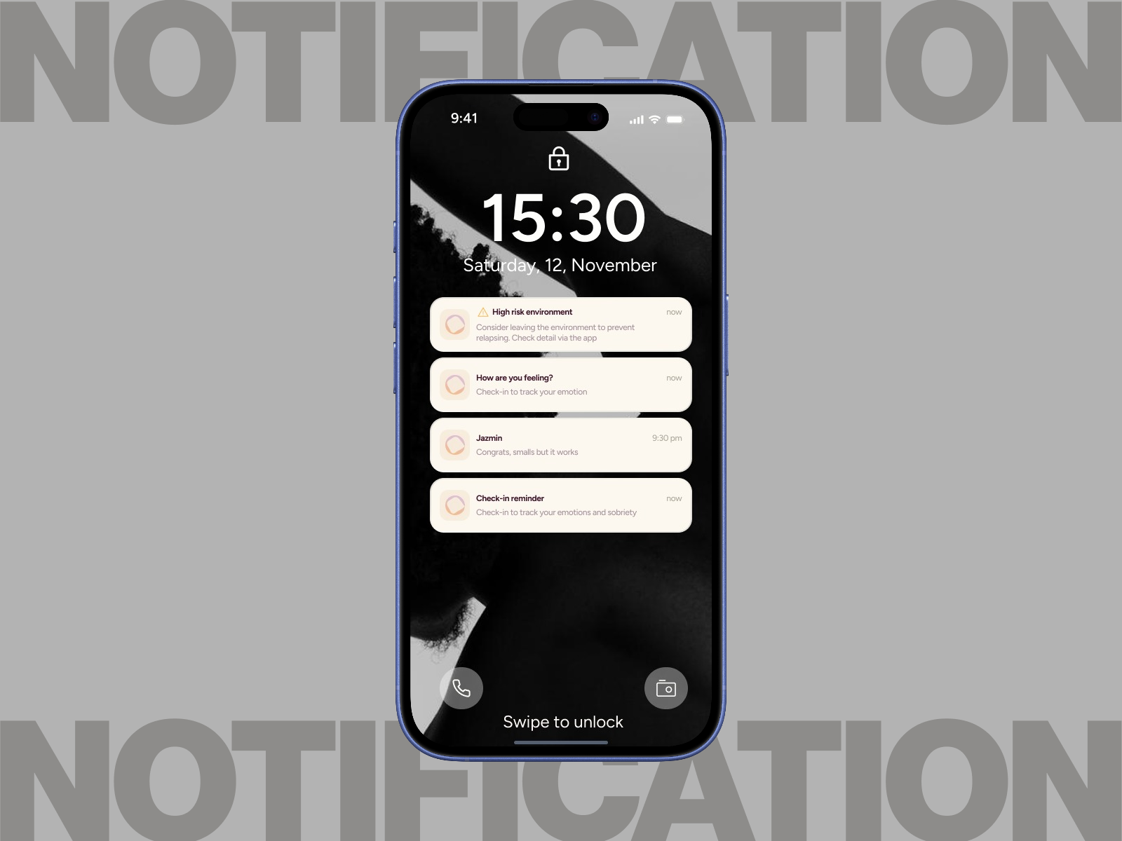 Mobile app Notification screen by Rendudio studio on Dribbble