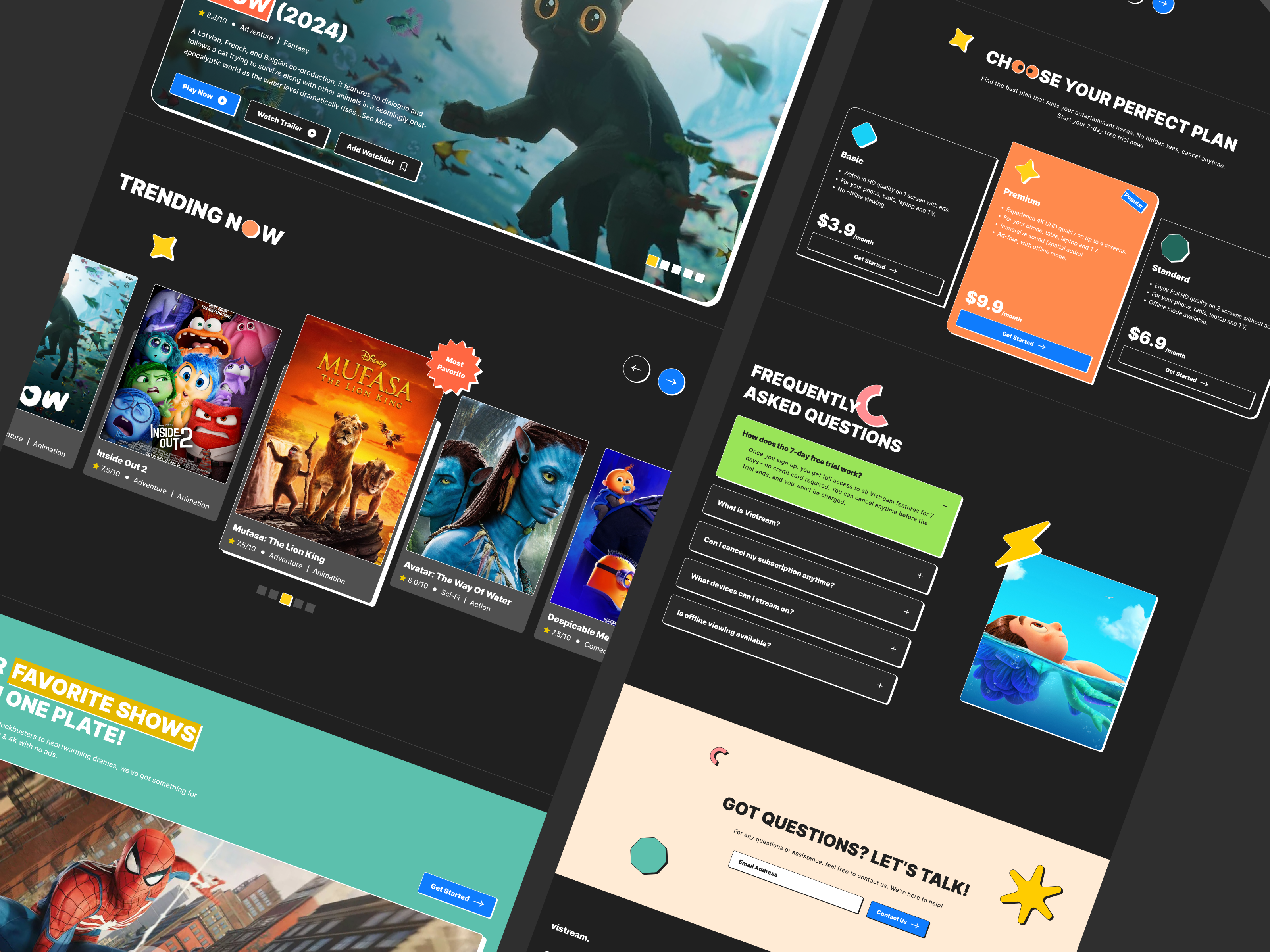 Video Streaming Landing Page | UI Website Design by Capi Product for ...
