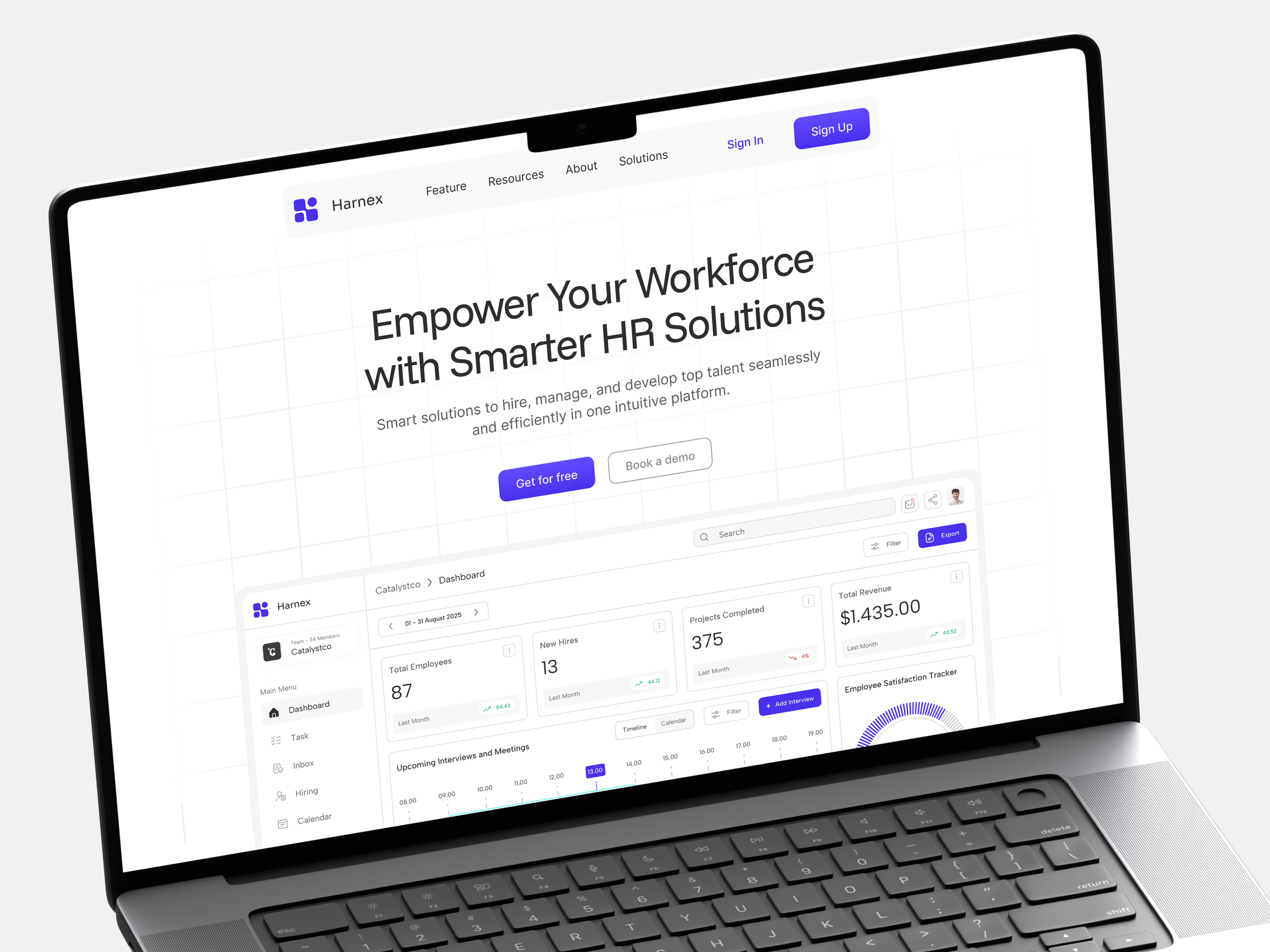 HR Management Landing Page by Catalystco Studio on Dribbble