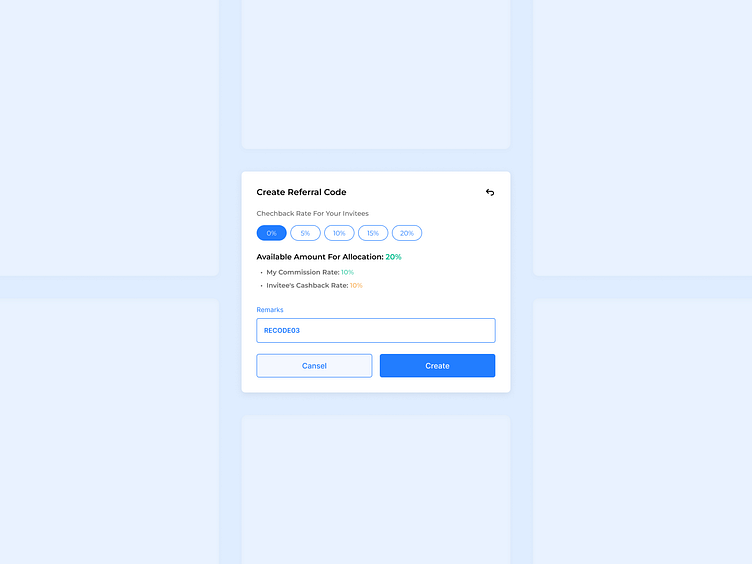 Create Referral Code - Daily Ui by Reza Sajjadi on Dribbble