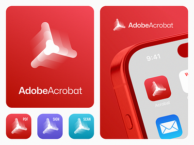 Adobe Acrobat Logo Redesign Concept by Dmitry Lepisov for Lepisov ...