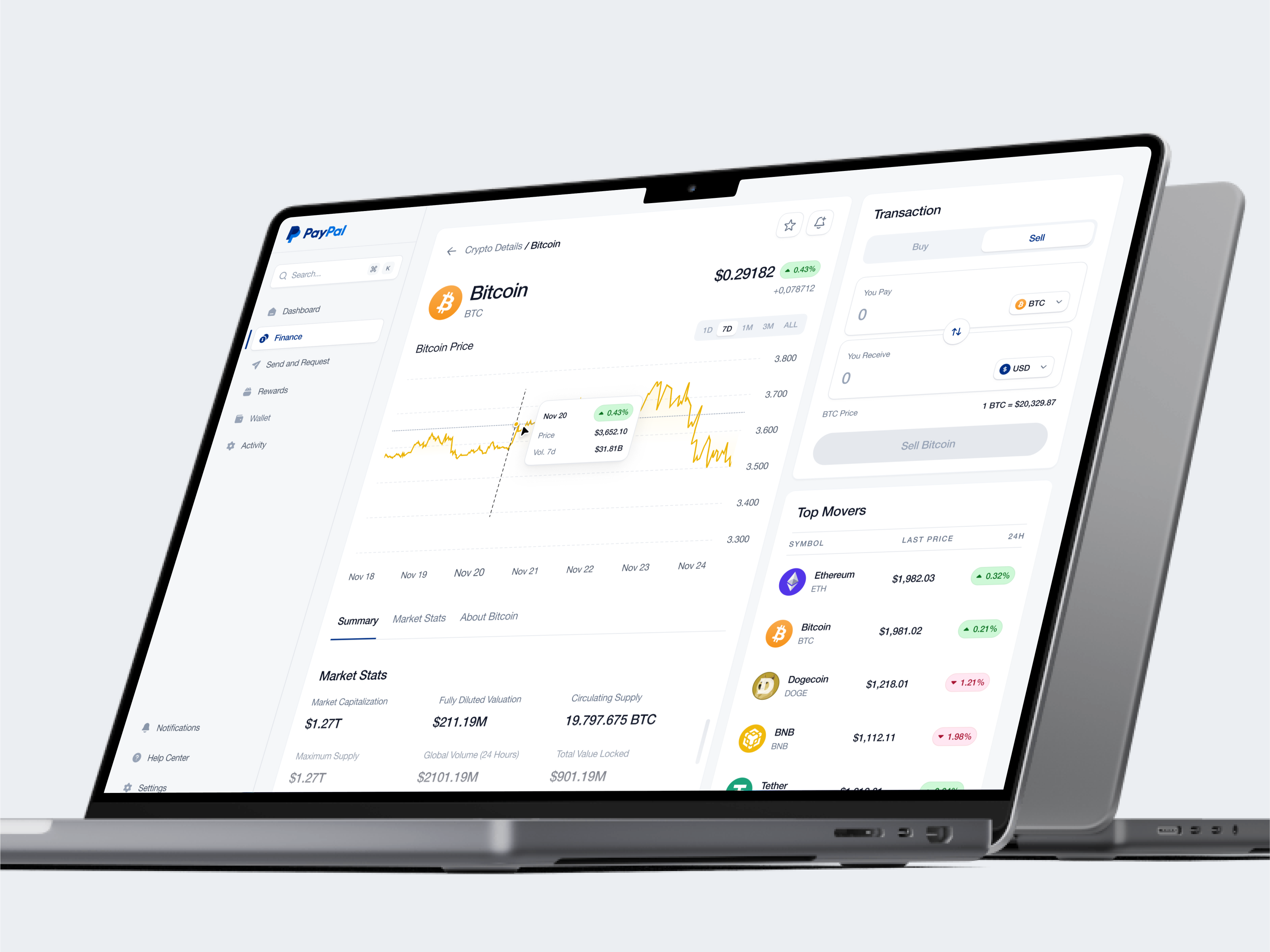 Paypal Redesign - Crypto Transaction by Dipa Product for Dipa Inhouse on Dribbble