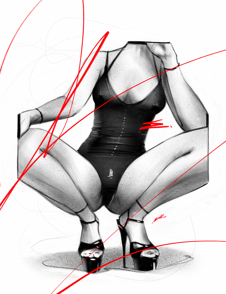 Black White Erotica By Mzk On Dribbble