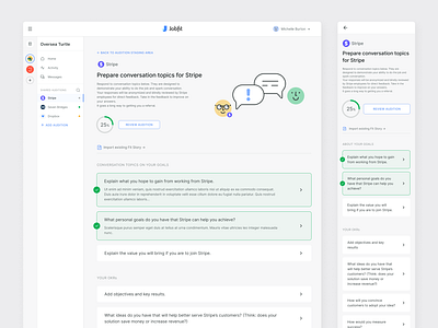 Jobfit web app design — job seeker interface by Milos Bojkovic on Dribbble
