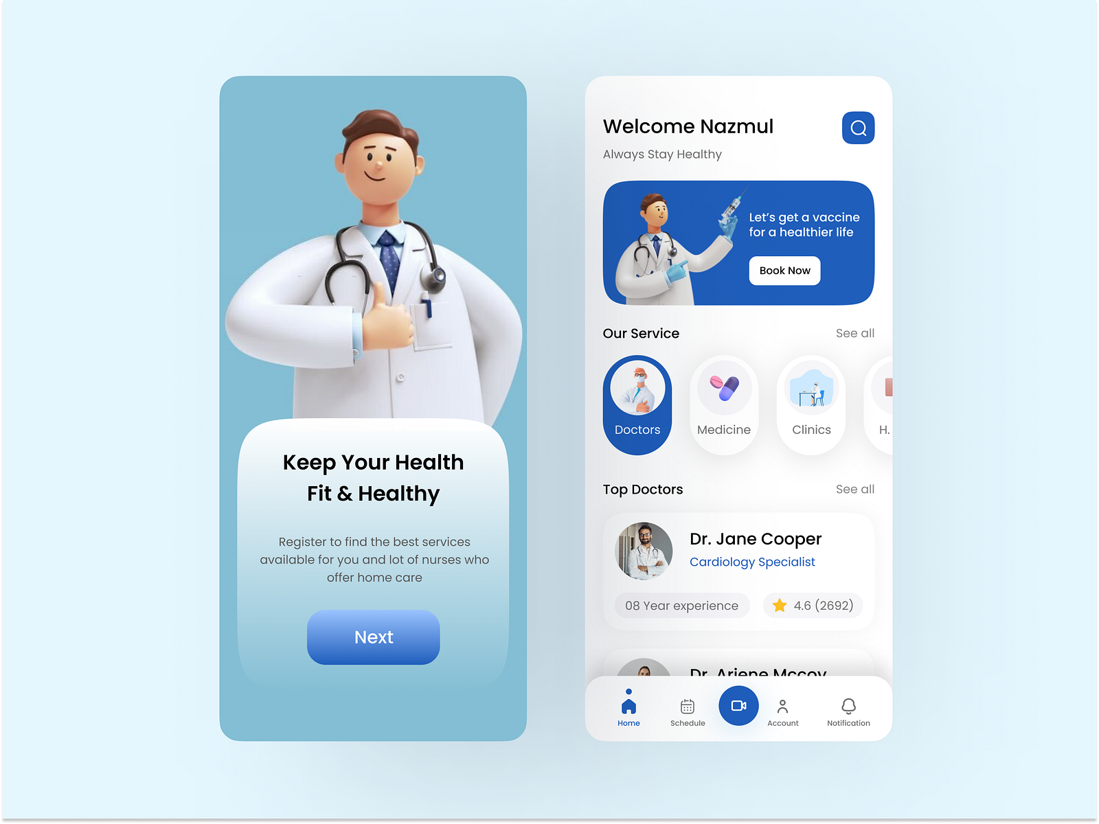 Medical service - Mobile App by MetCorn - UX UI Design Studio on Dribbble