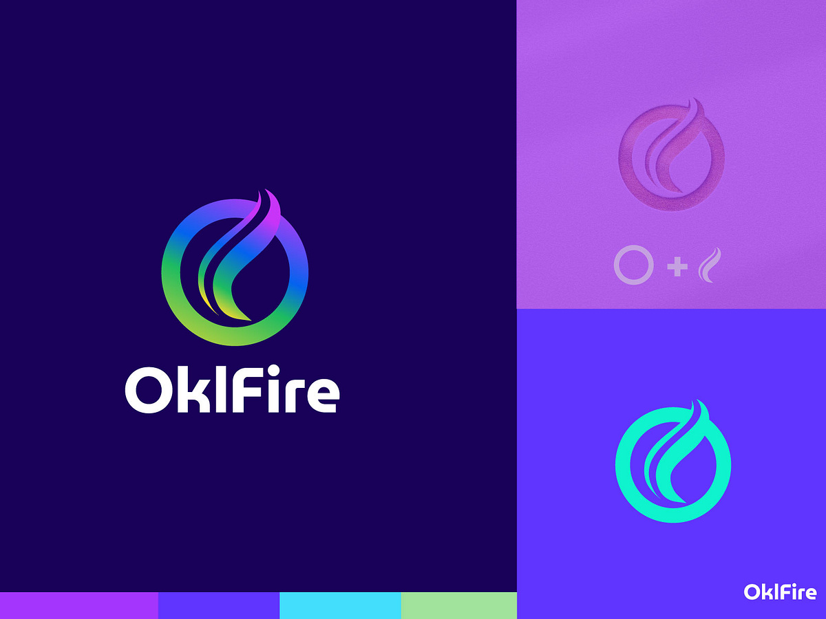 Modern Abstract Fire Logo Icon | Gradient Flame Symbol Design by Soyed ...