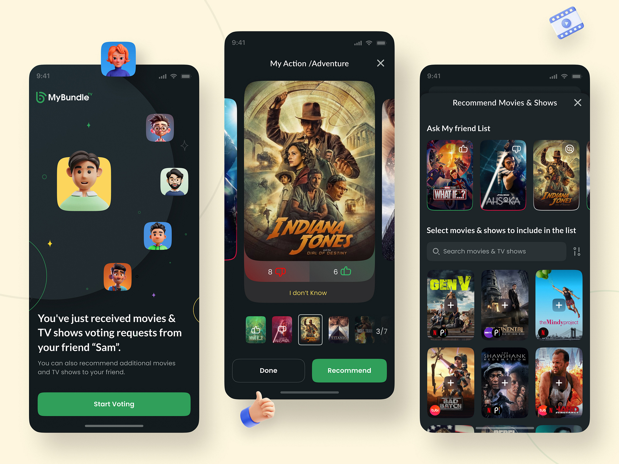 OTT Media - Movie Like/Dislike by Tring Plus Studio on Dribbble