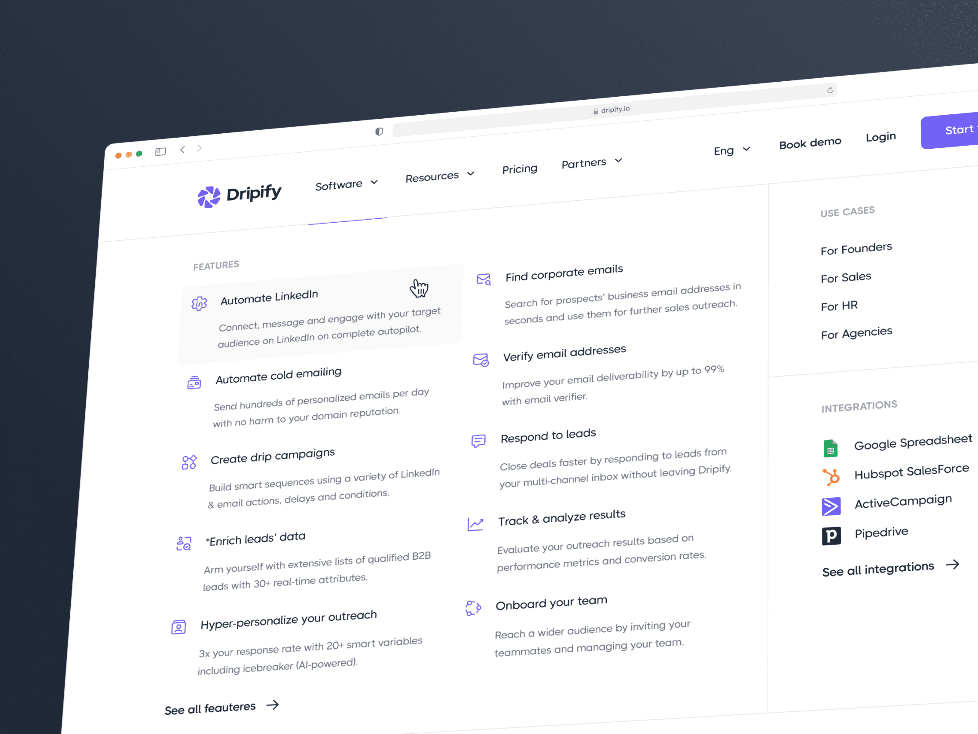 Dripify – Website Redesign for AI-Driven LinkedIn Sales Platform by ...