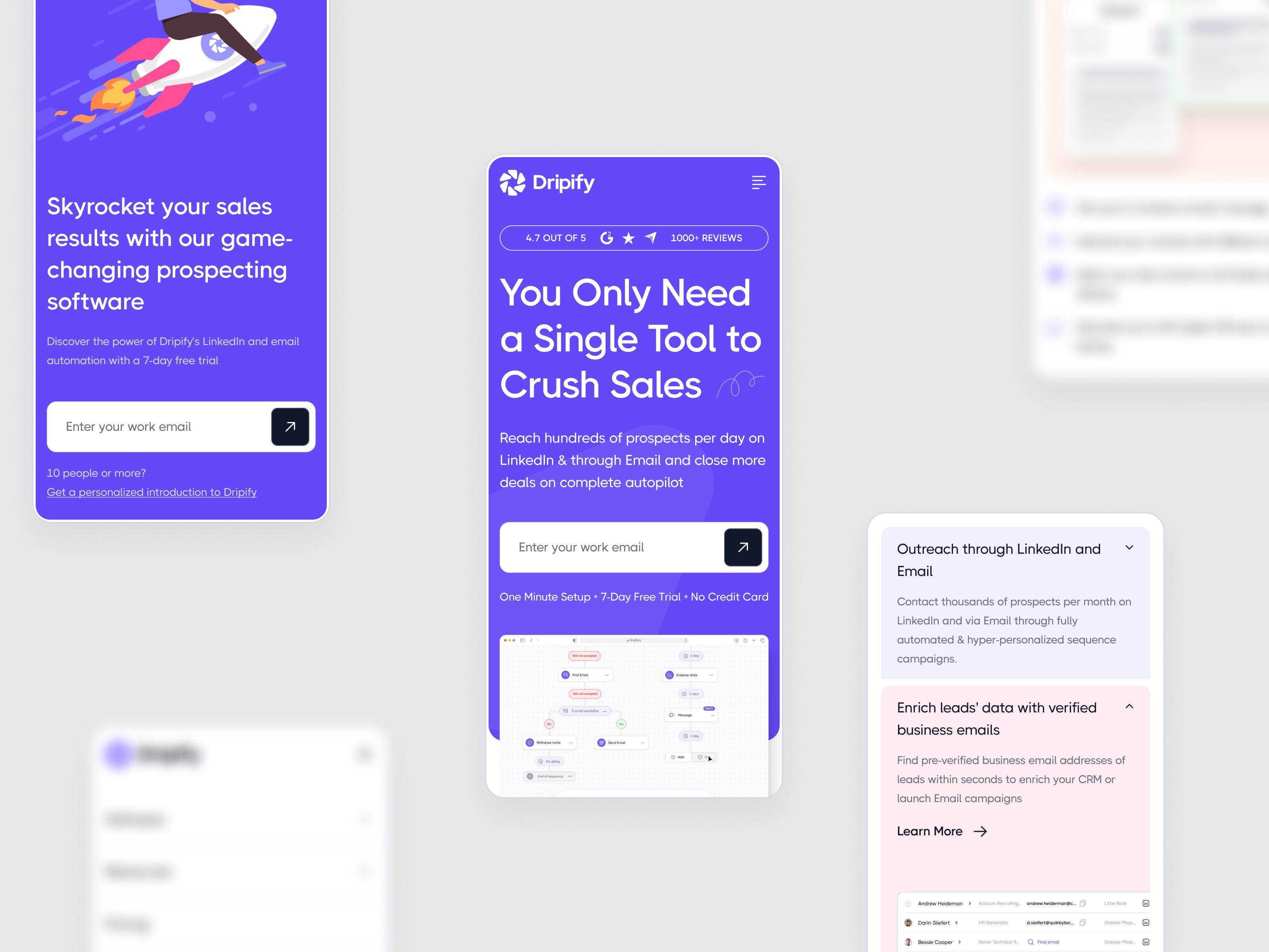 Dripify – Website Redesign for AI-Driven LinkedIn Sales Platform by ...