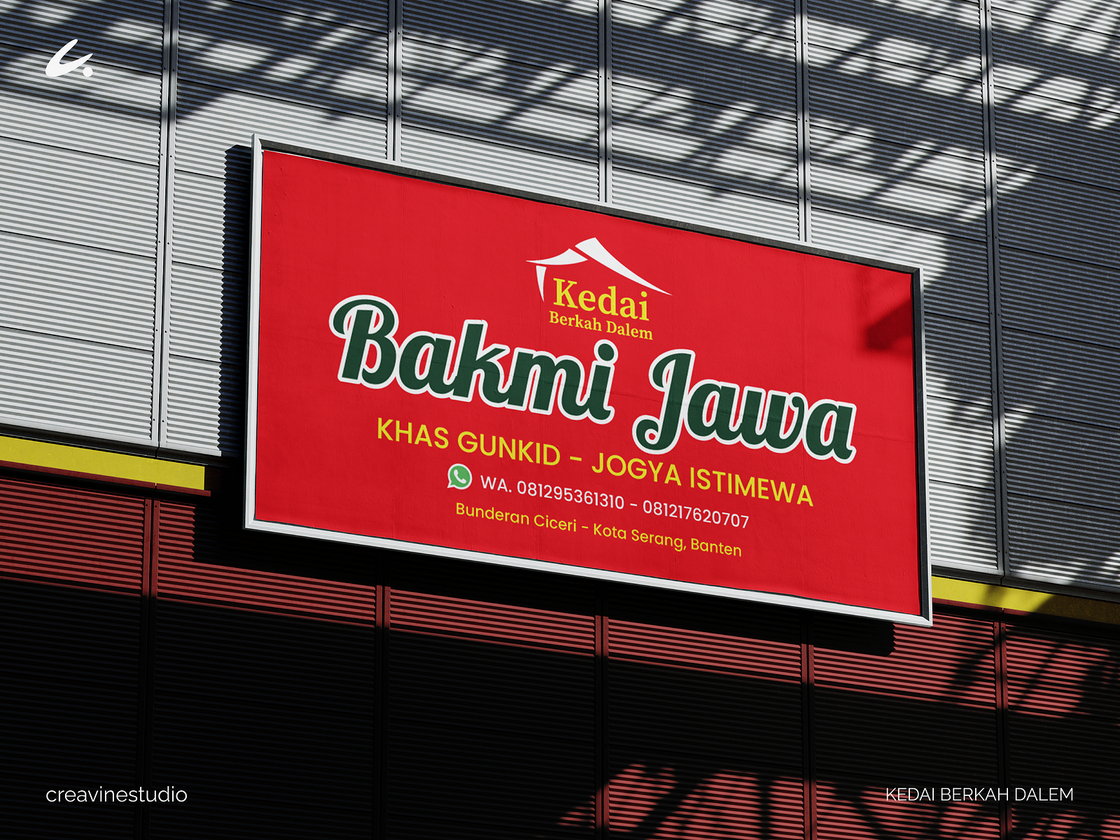 Banner & Sticker Design – Kedai Berkah Dalem (Bakmi Jawa) by Creavine ...