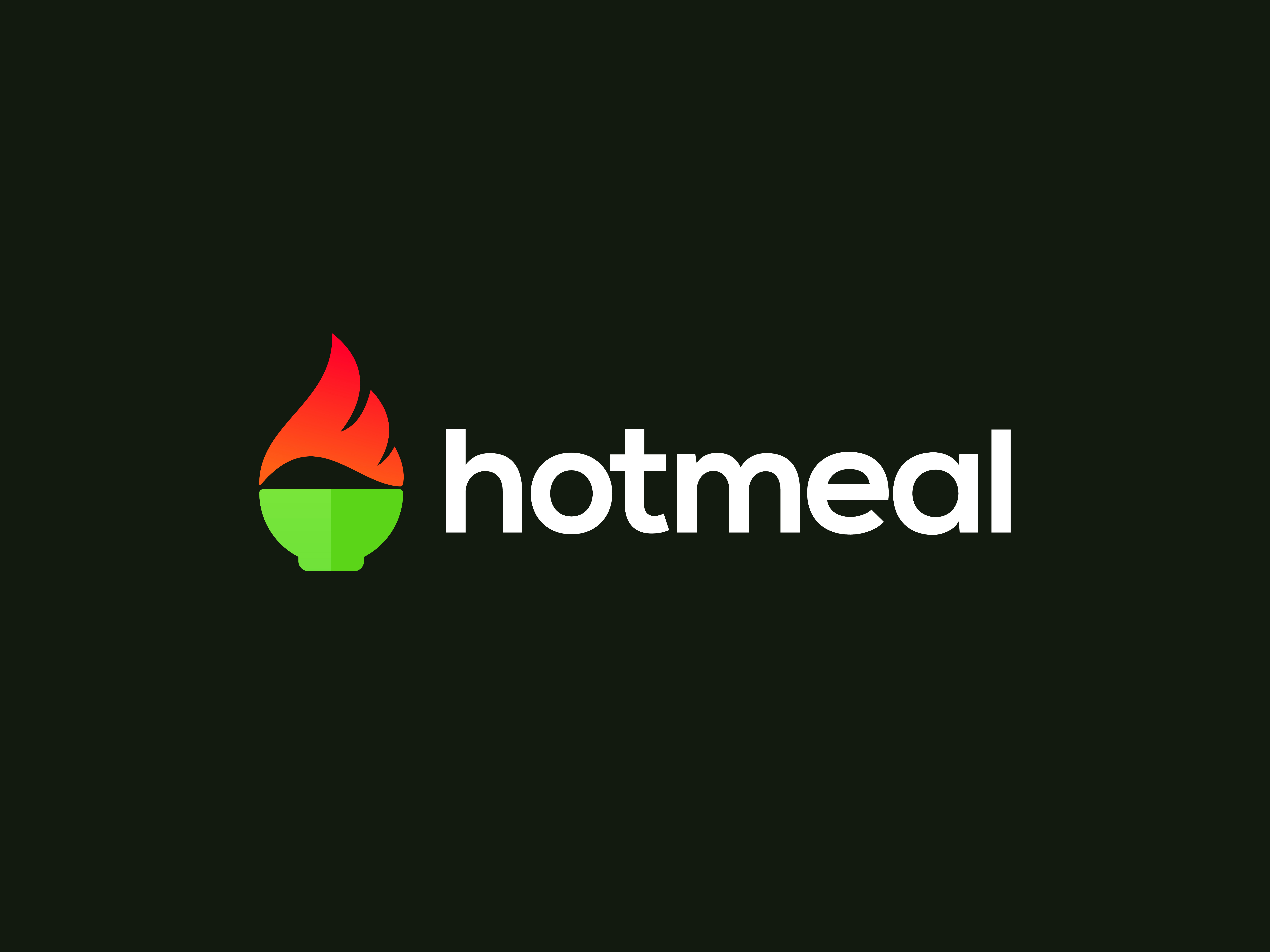 Hotmeal food logo by Jowel Ahmed on Dribbble