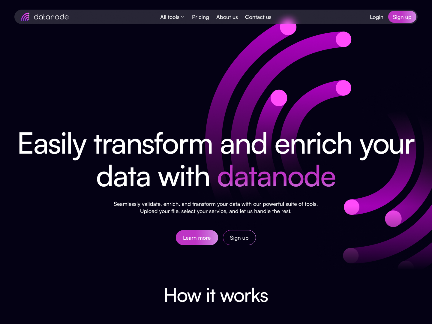 data-node.io by Orfiel on Dribbble