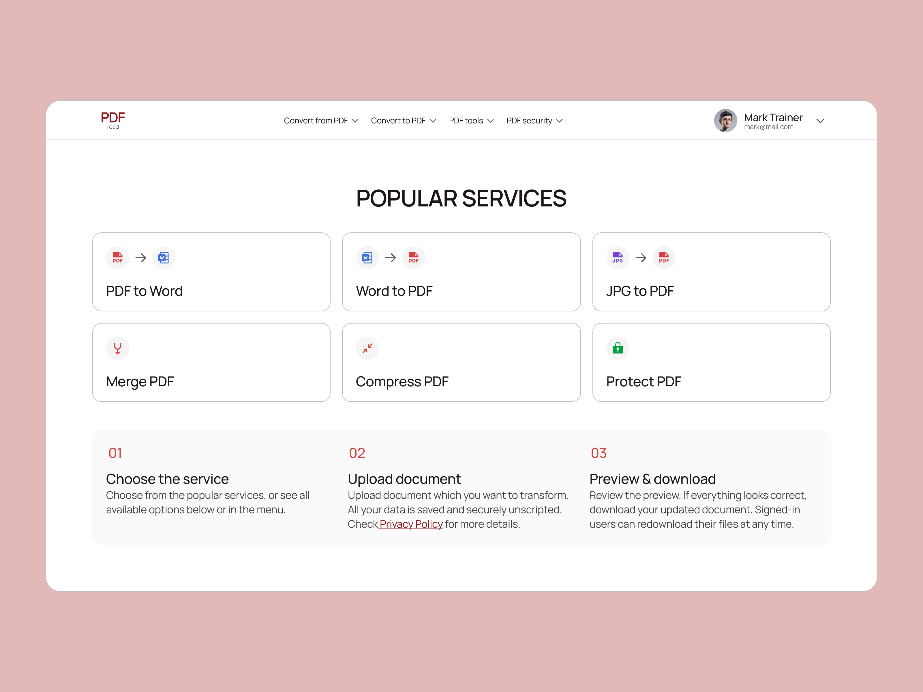 Browse thousands of Pdf Converter images for design inspiration | Dribbble