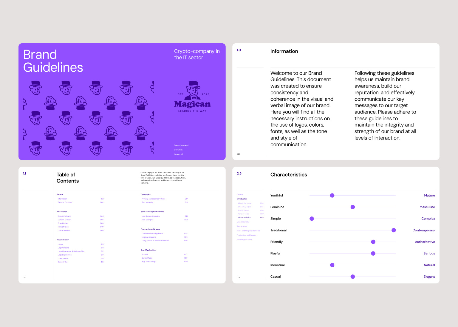Brand Guidelines Template by Vladimir on Dribbble