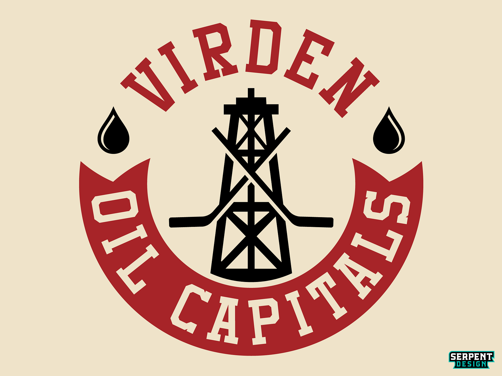 Virden Oil Capitals Fauxback Jersey by Brooks Freeman on Dribbble