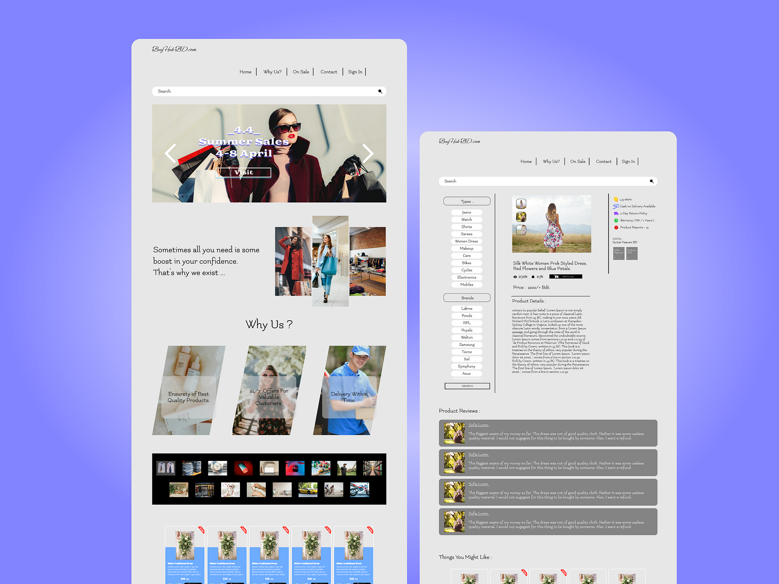 E-Commerce Web-app by Samin Yeasar Arnob on Dribbble