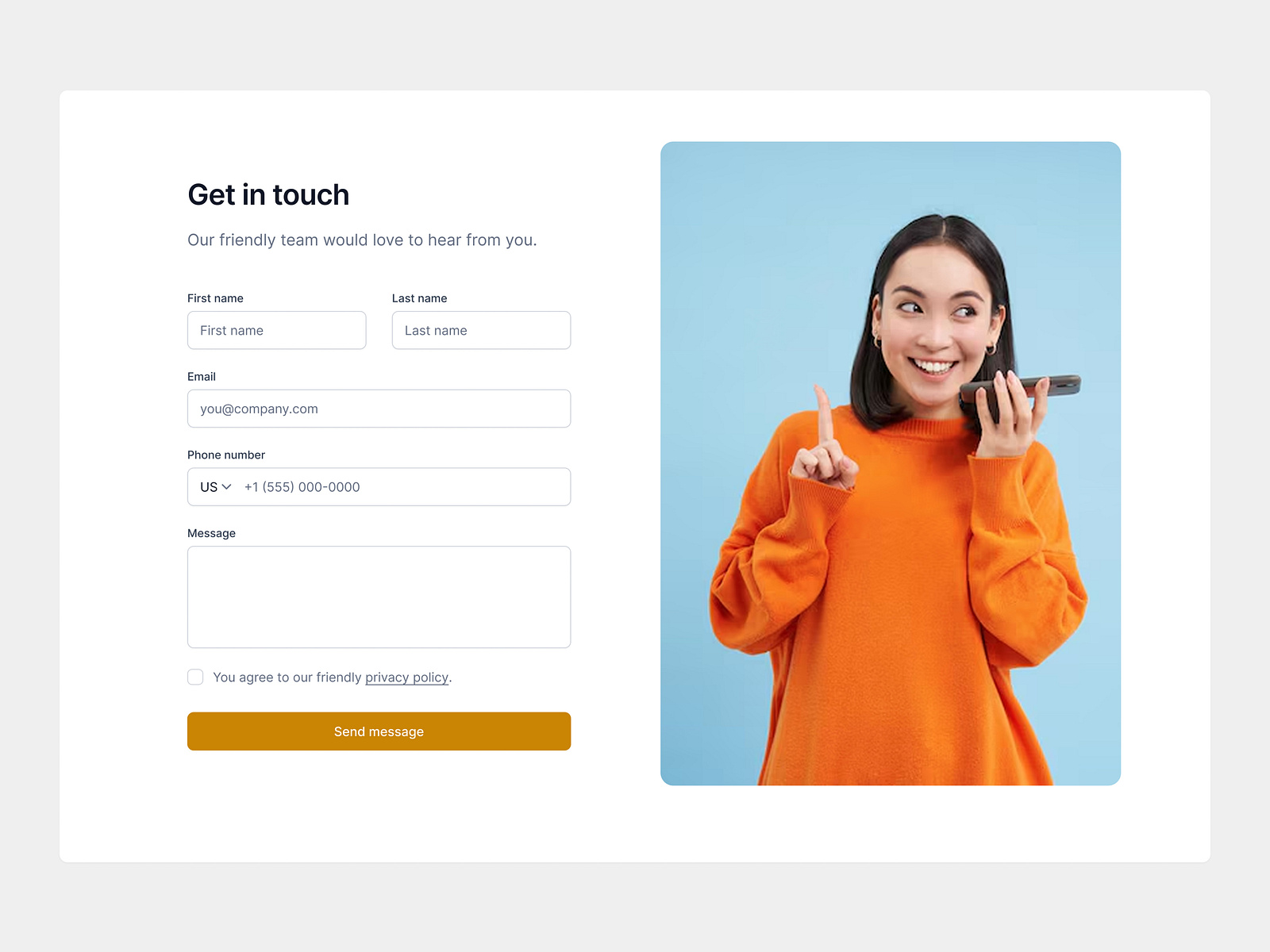 Get In Touch UI Design by SajJad ‌ on Dribbble