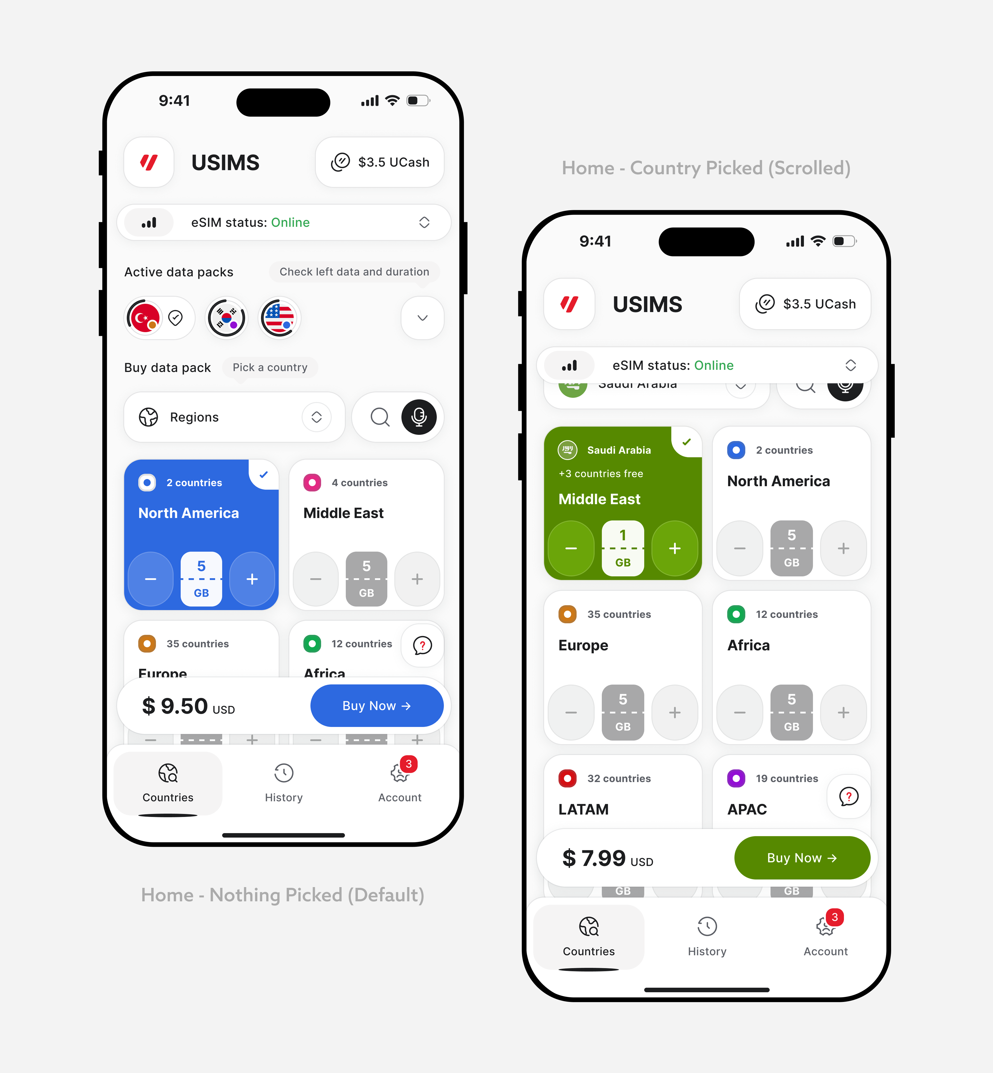 USIMS - a Global eSIM Service Provider. by Yazn A on Dribbble