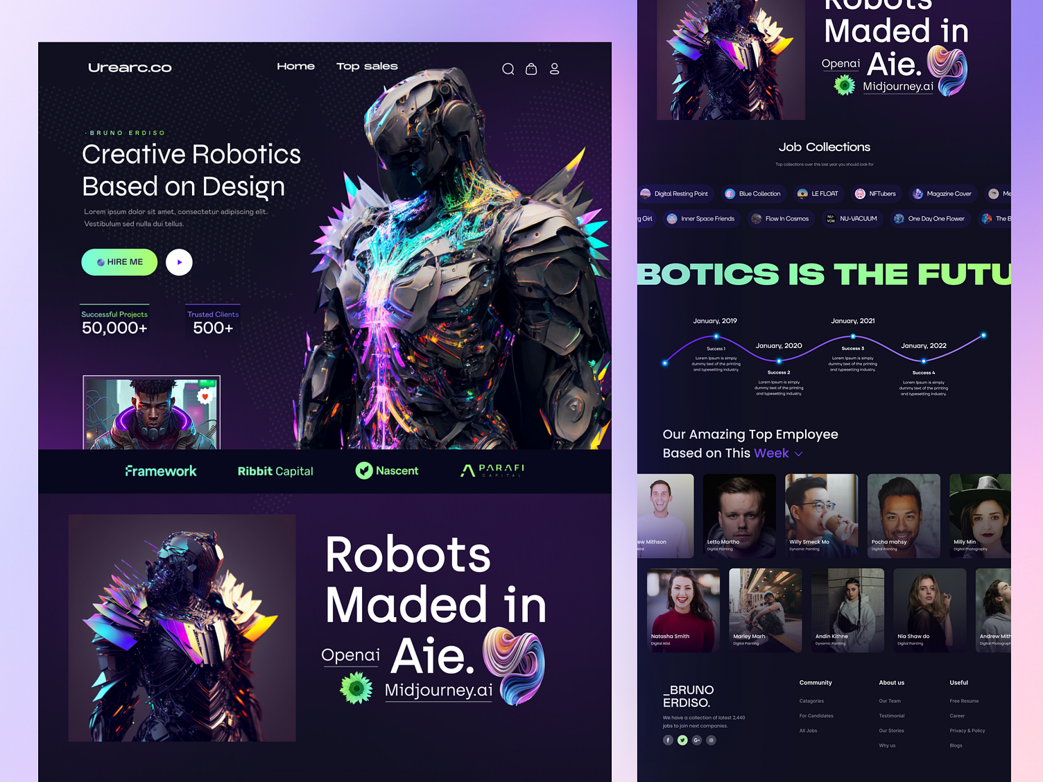Robotics website Design by Emon🌟 for Onixlab on Dribbble