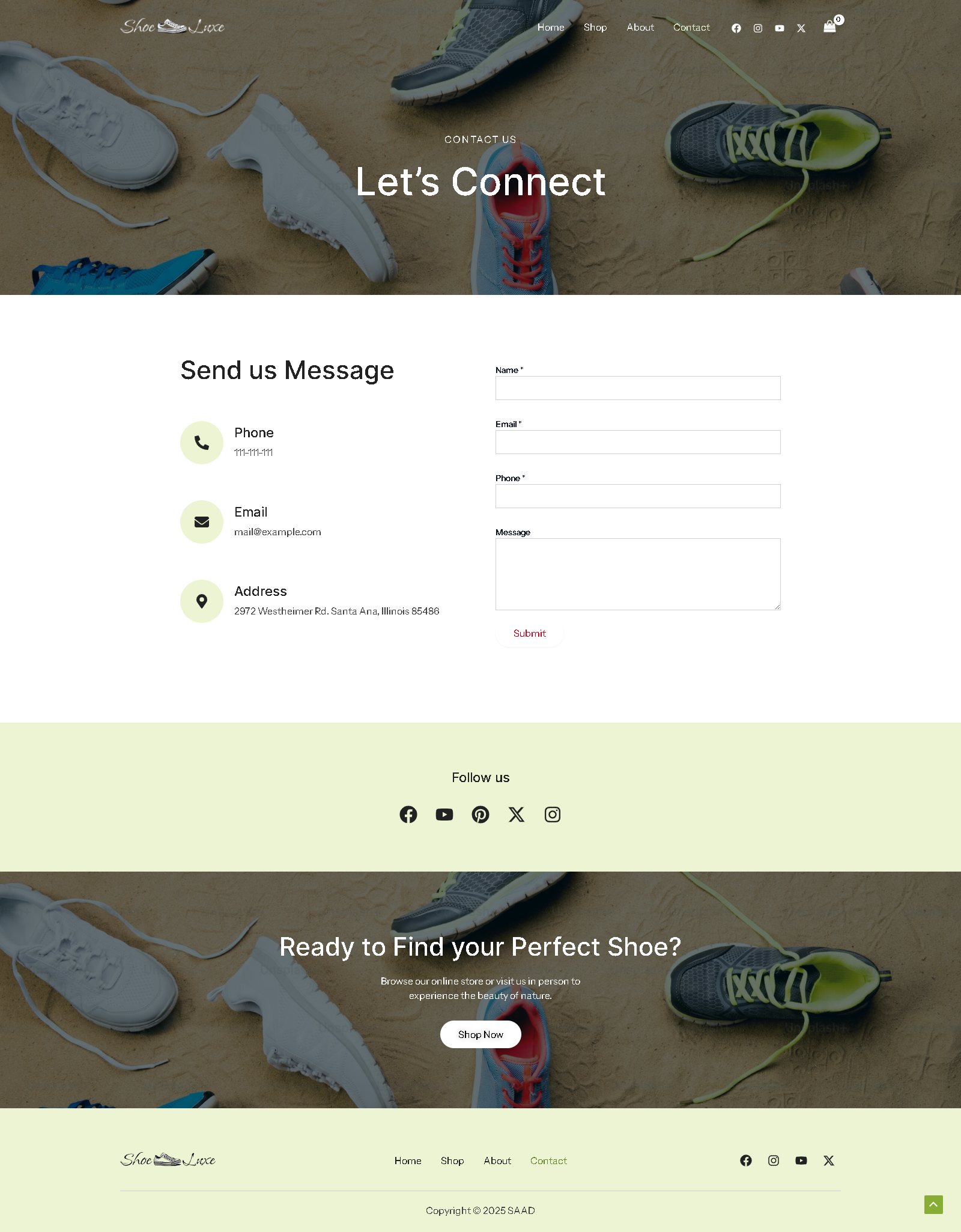 Shoes - Full Ecommerce shoe Website Design with Wordpress by Saad on ...