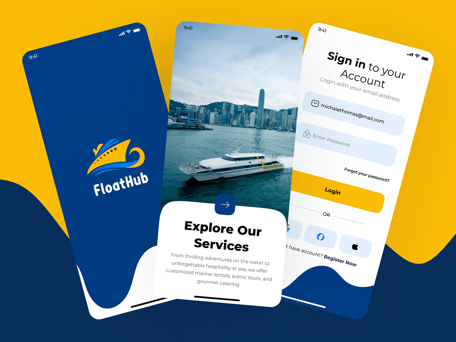 FloatHub App by barbie sobti on Dribbble