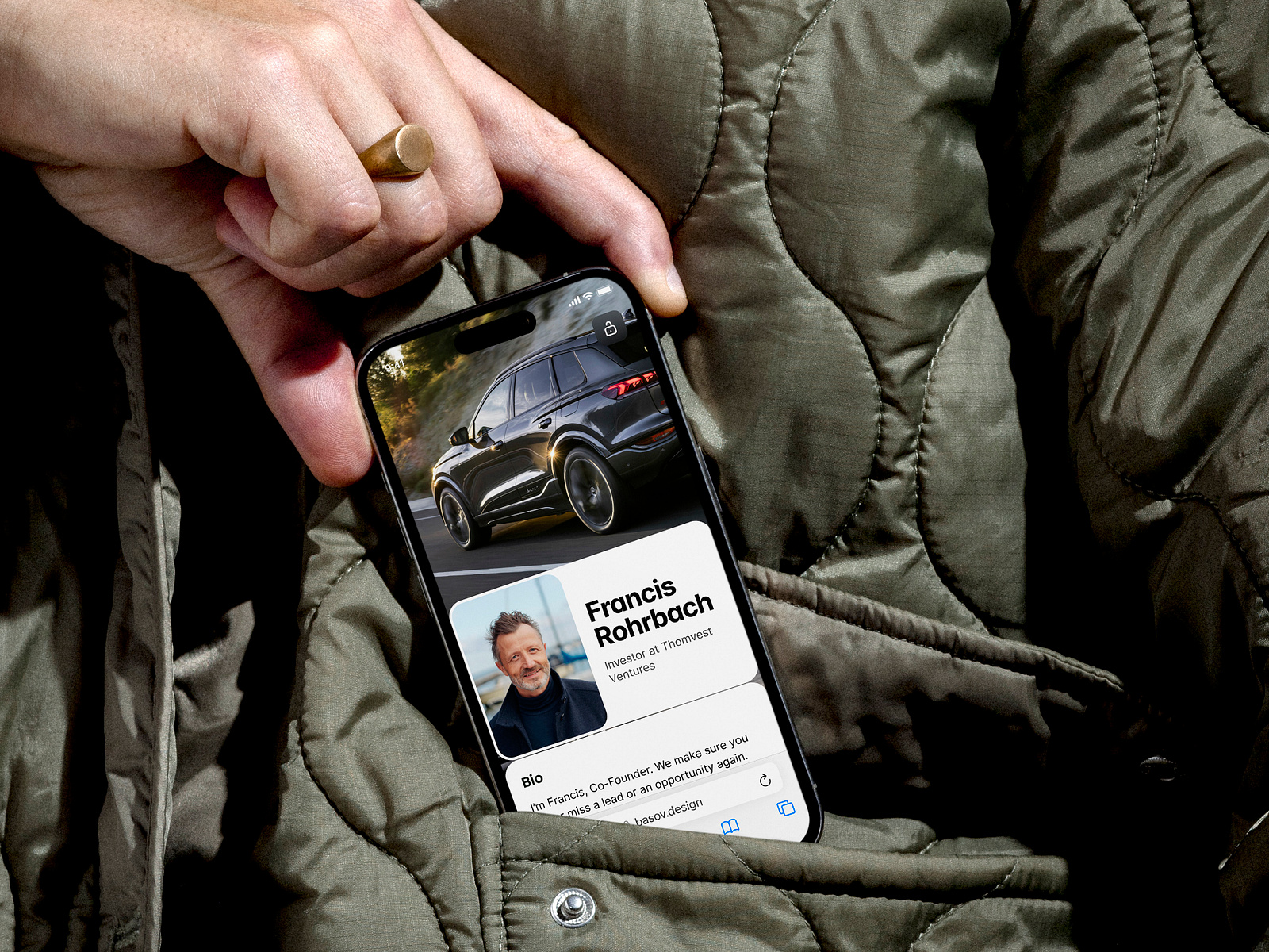 Public Profile NFC business card. vCard profile. Digital Card by Basov ...