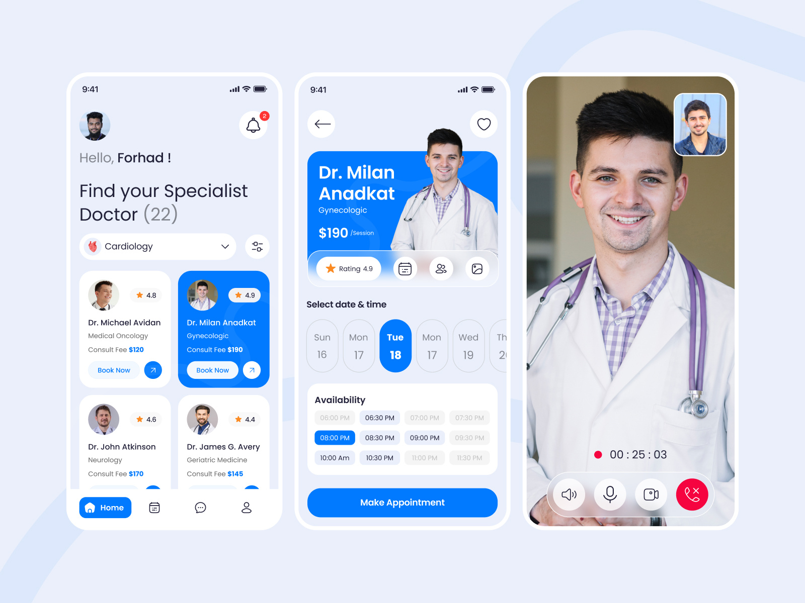 Doctor Mobile App – Healthcare Mobile App UI – Medical App UI by Md ...