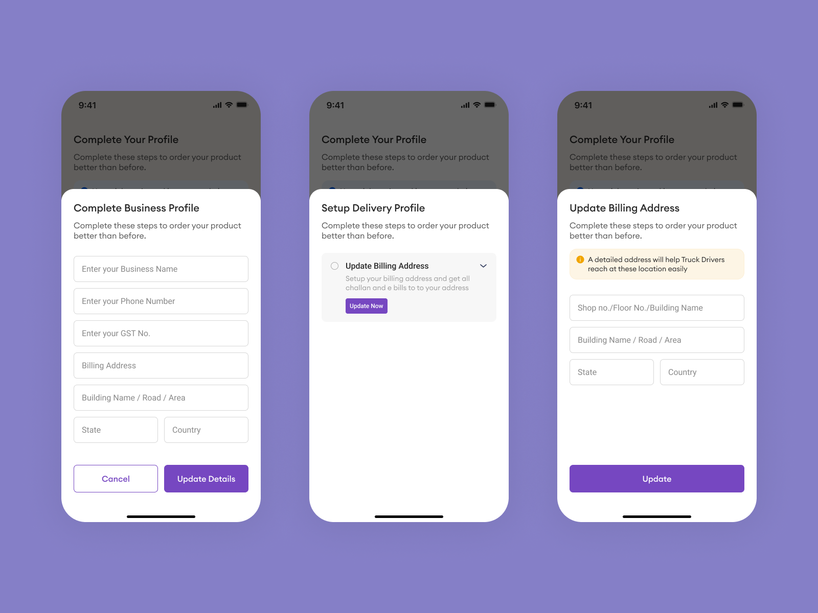 Profile Setup App Design by Aalsi Design Studio on Dribbble