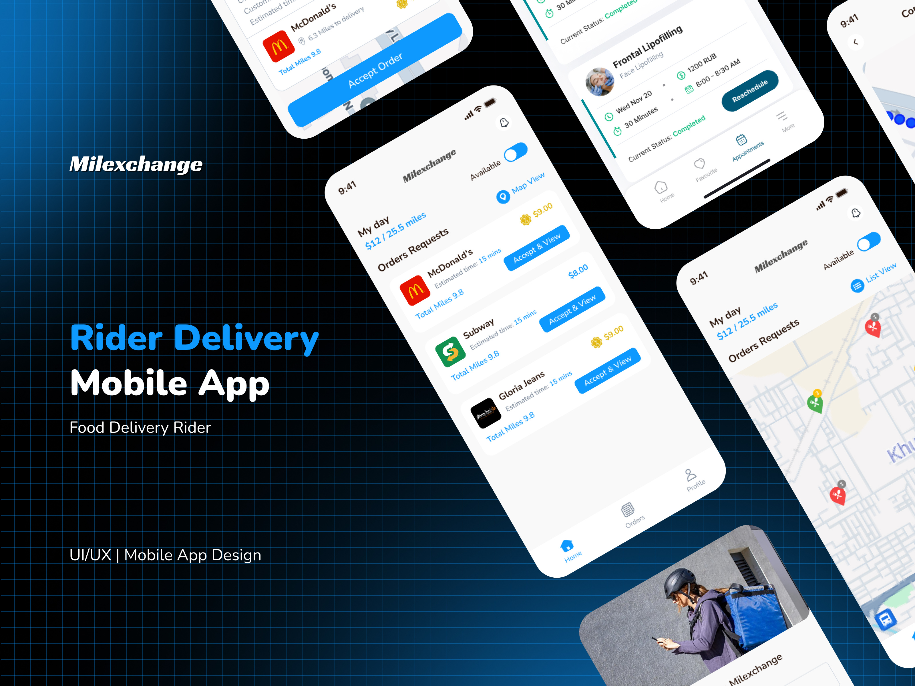 Food Delivery Rider Mobile App by Wassi Ahsan on Dribbble