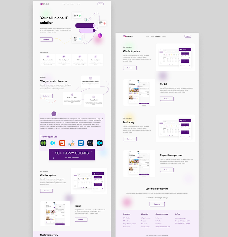 It Solutions Landing Page By Joyce Simon Shaba On Dribbble
