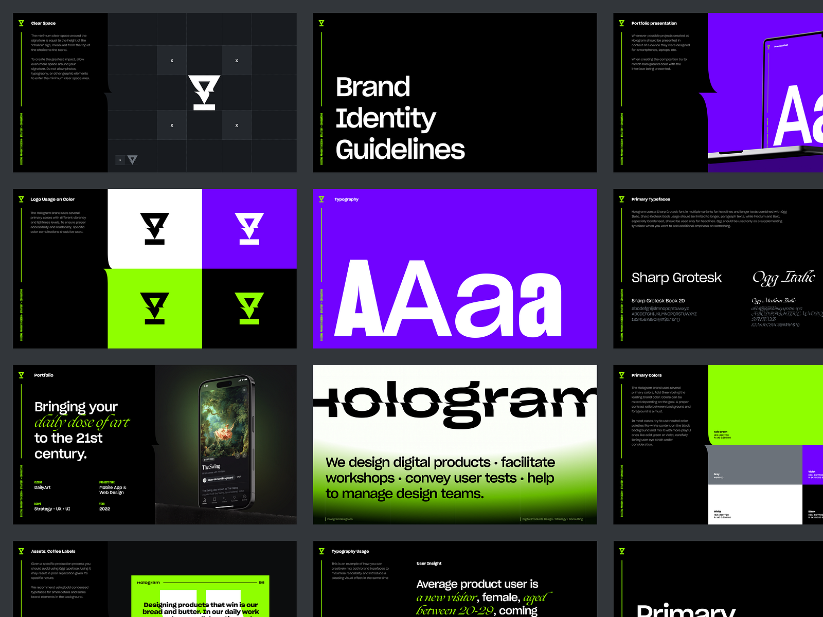 Hologram Brand Identity Guidelines by Tom Koszyk for Hologram on Dribbble