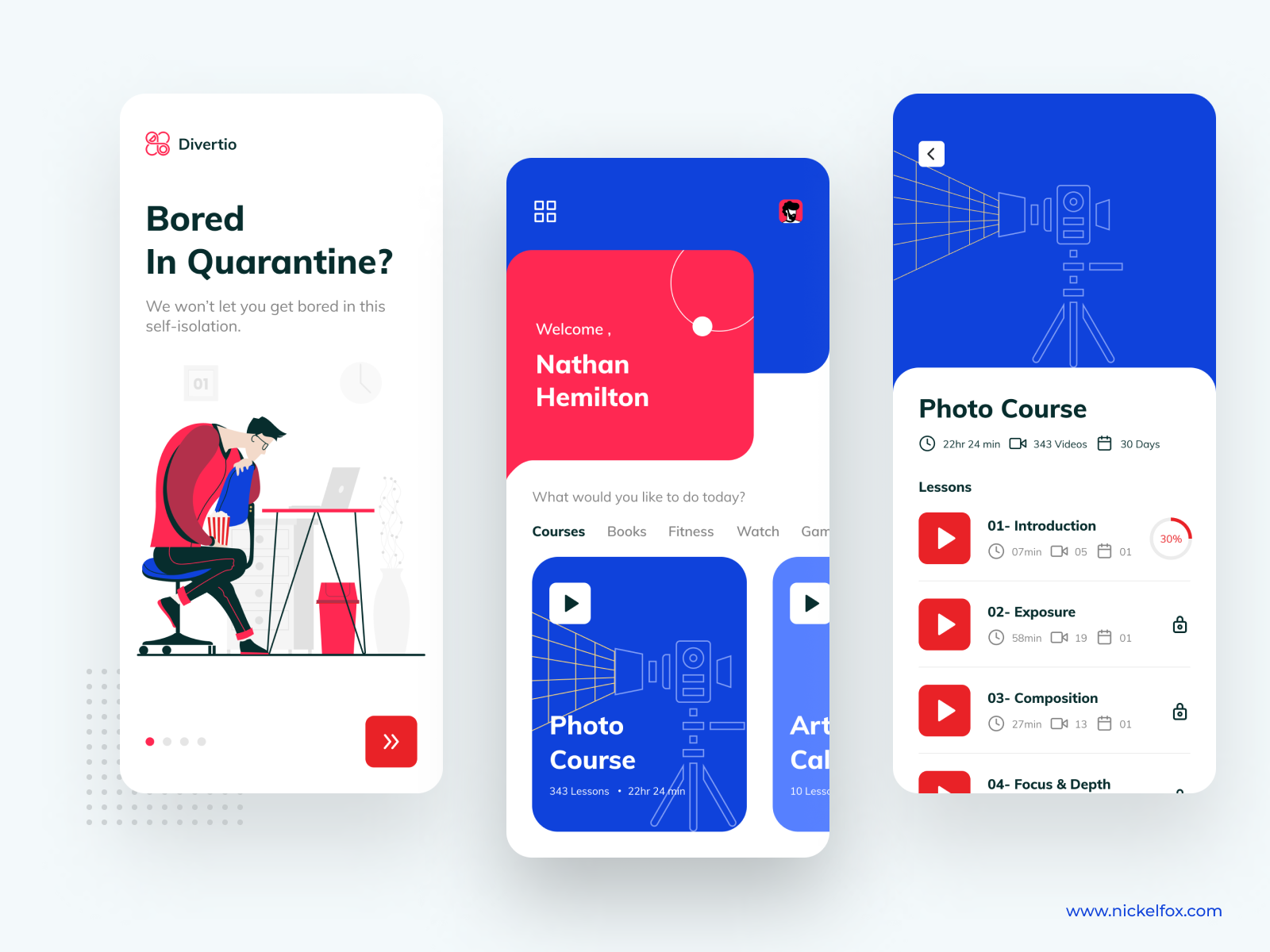 Divertio- Mobile IOS App Prototype by Piyush Kumar Singh on Dribbble
