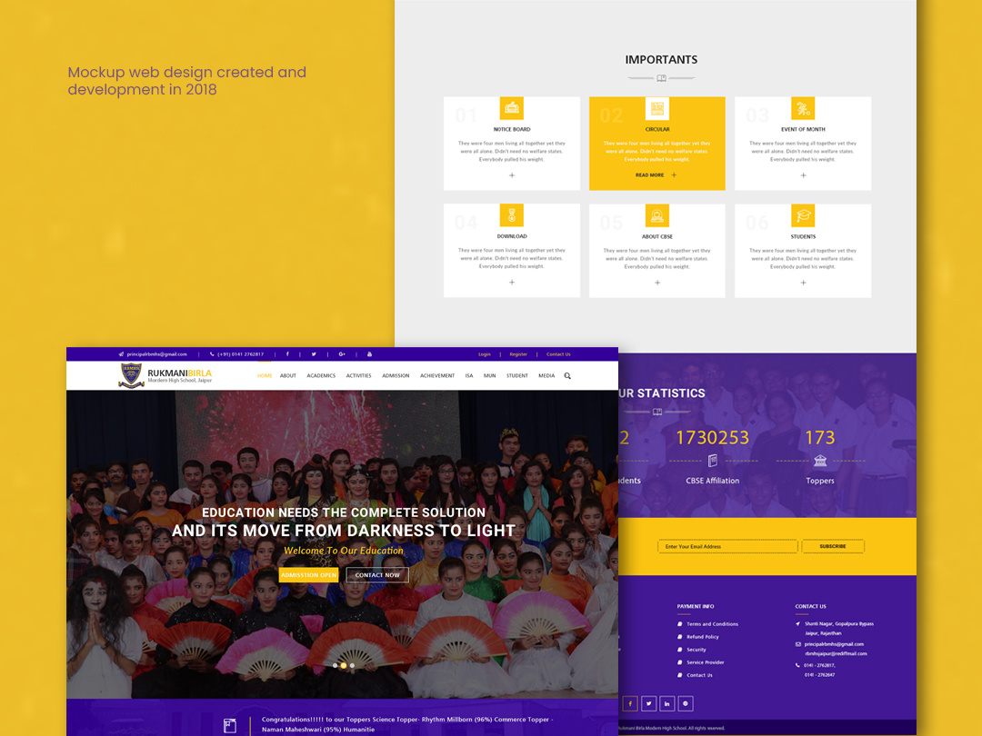 RBMHS Website by Shakir Ansari on Dribbble