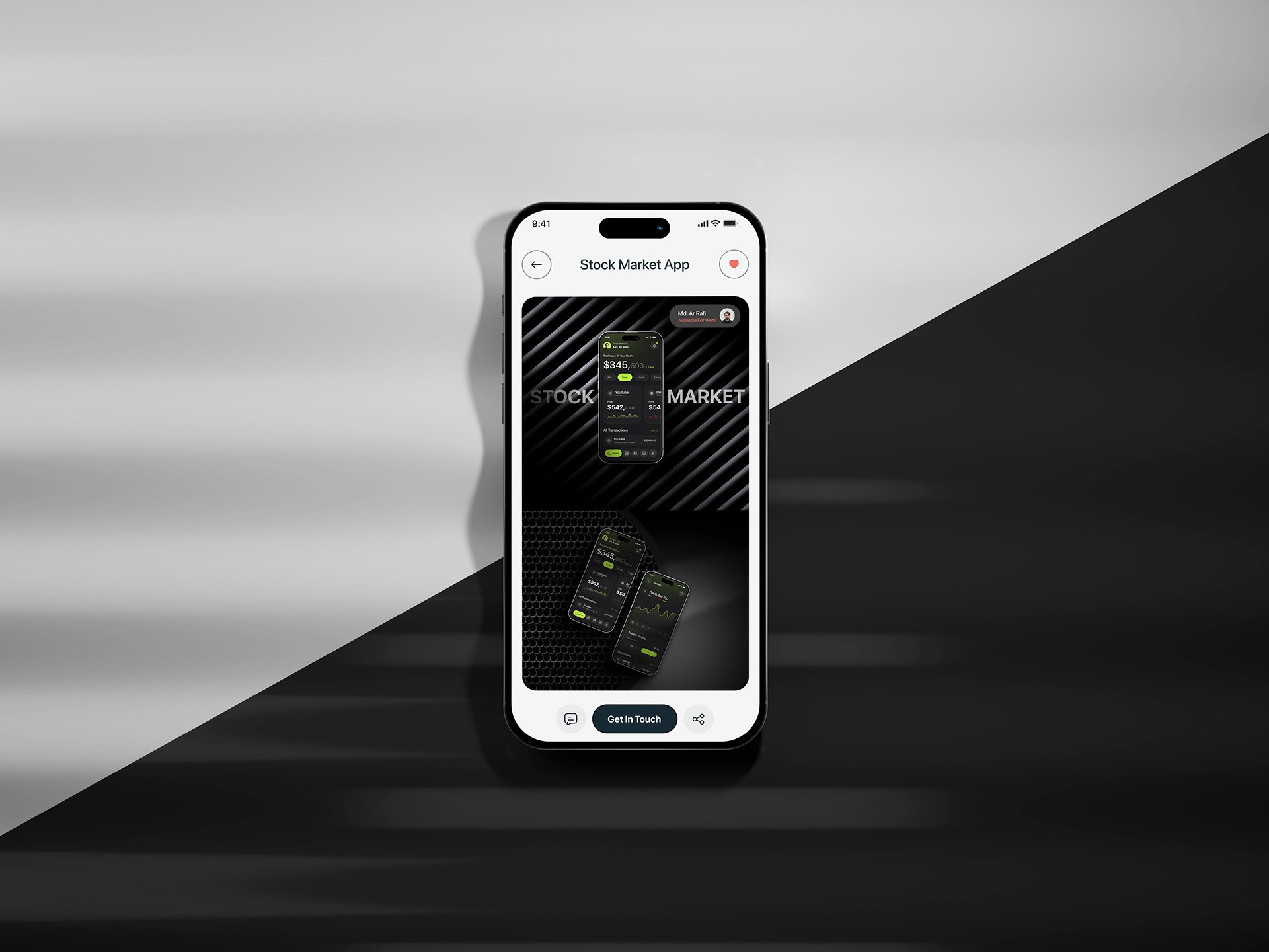 Profile Designer Portfolio App Mobile App By Ar Rafi For Trio