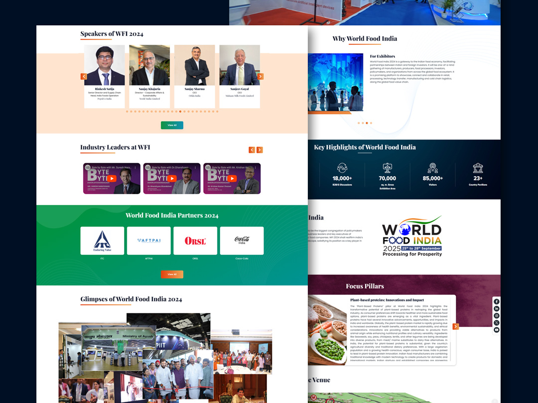 World Food India Website by Shakir Ansari on Dribbble