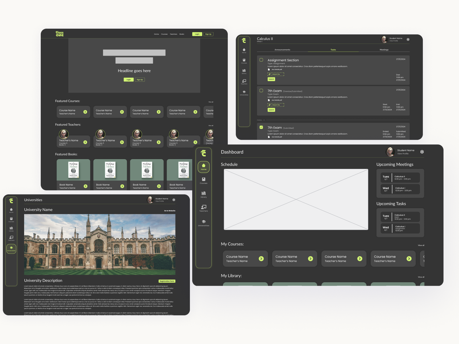 Learning Management System (LMS) UI/UX by Omar Nader on Dribbble
