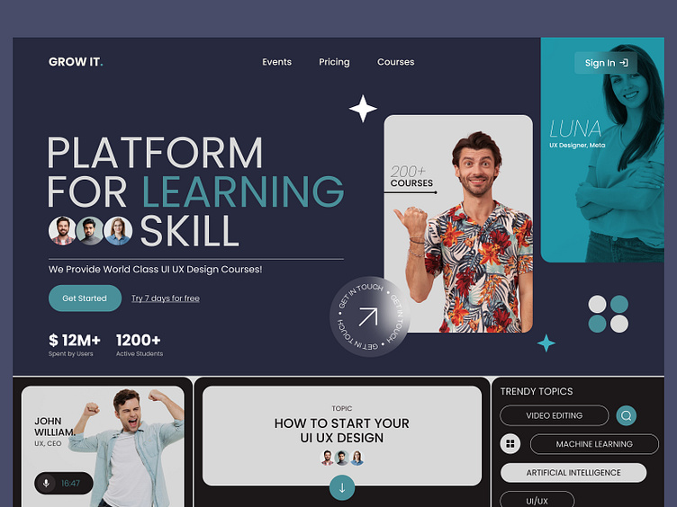 Skill Learning Platform by Babar Hossen on Dribbble