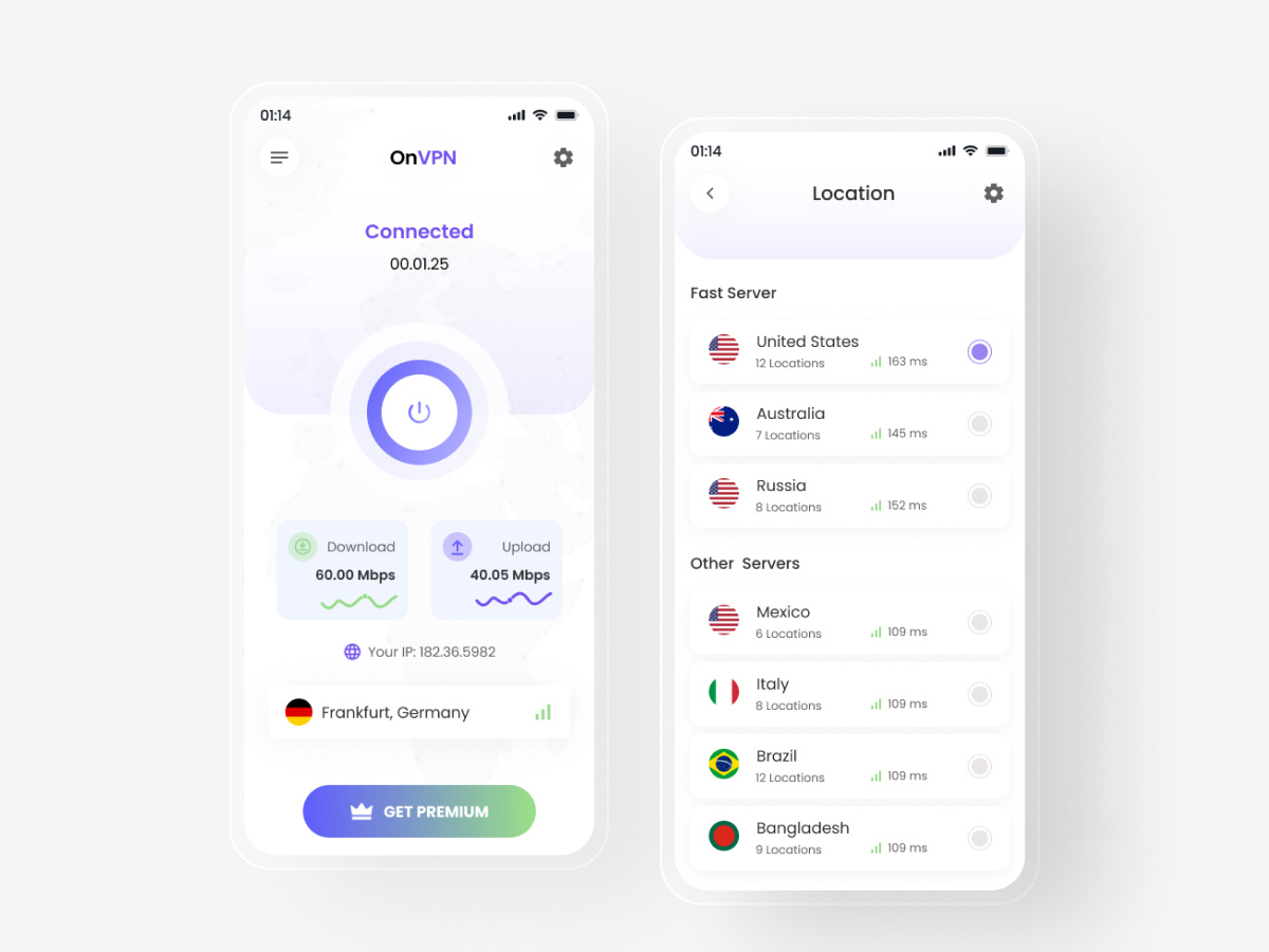 OnVPN- A Virtual Private Network App by Asiq M. for Netro Systems on ...