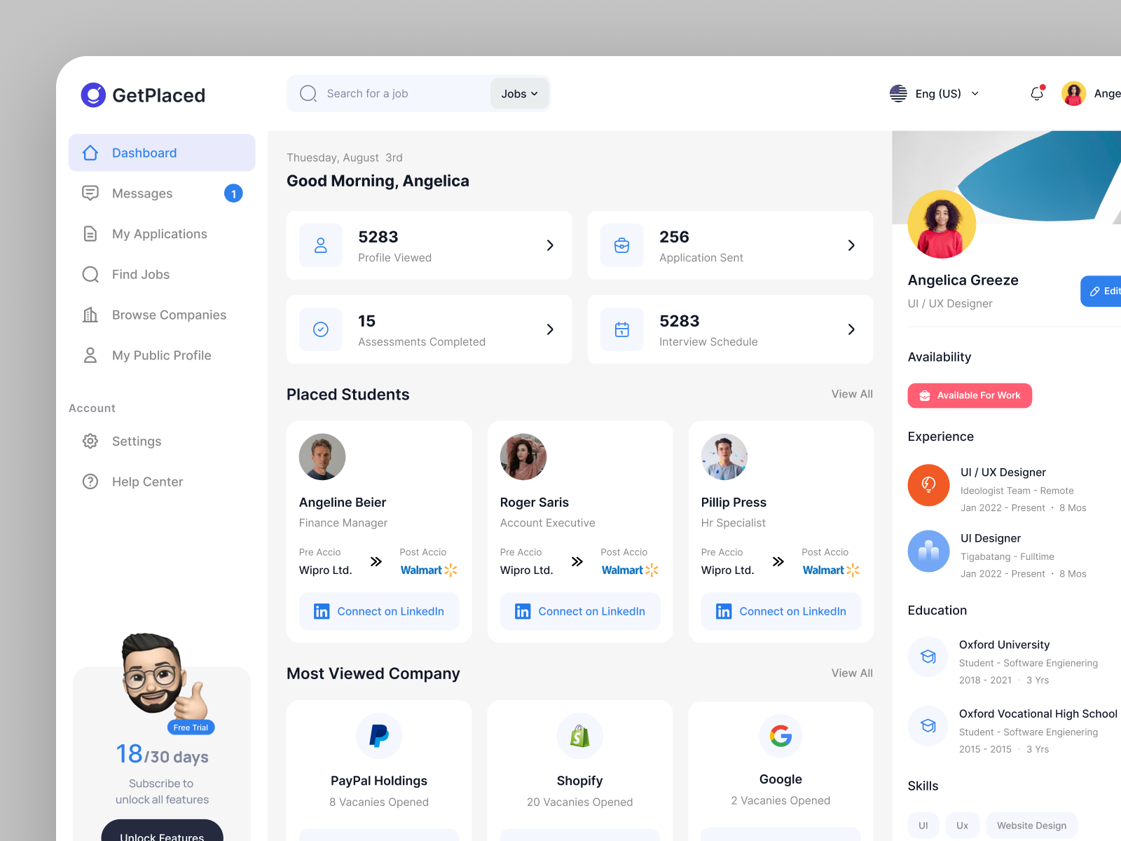 Browse thousands of College Placement images for design inspiration ...