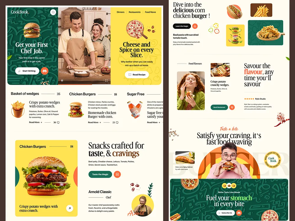 Food Website designs, themes, templates and downloadable graphic ...
