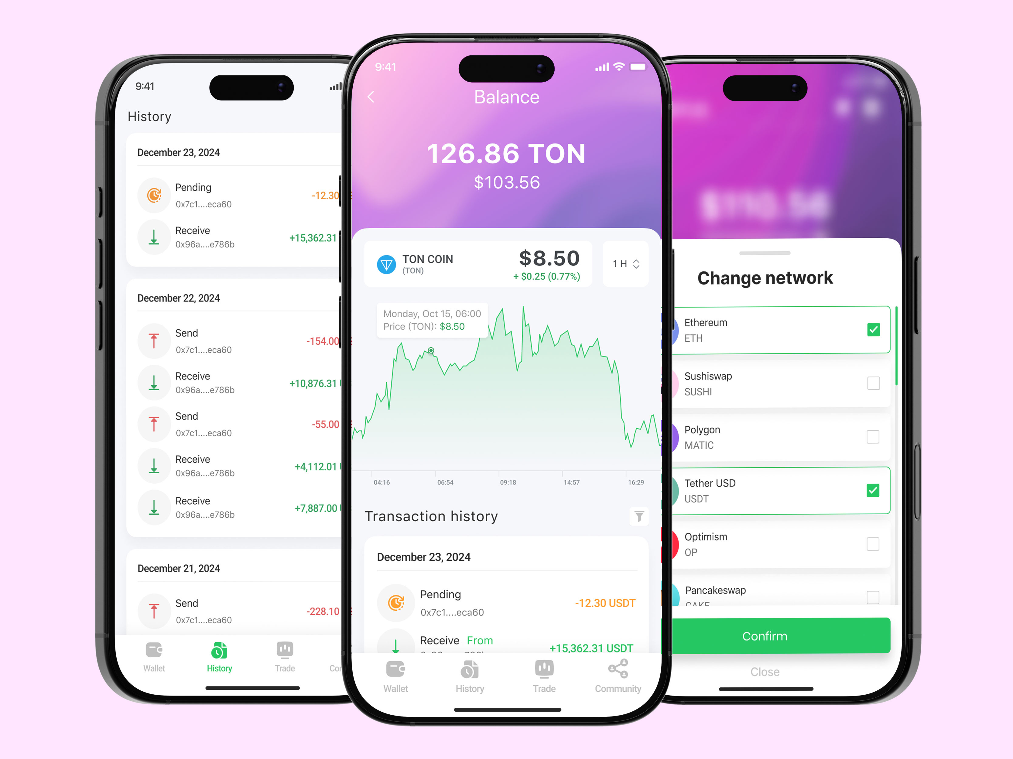 Mobile App Design for Vertus Crypto Wallet by Extej UI UX Design Agency ...