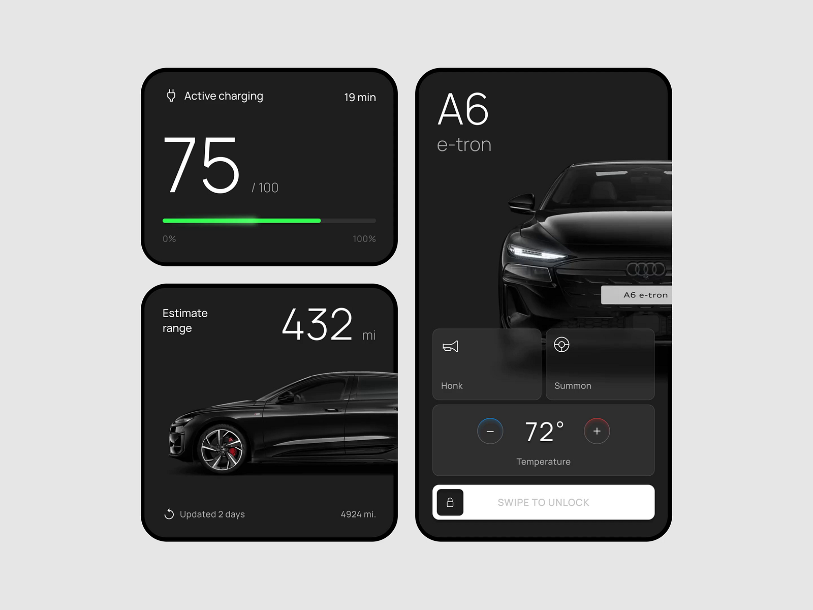 Bento grid cards animation for car app by Robin Holesinsky on Dribbble