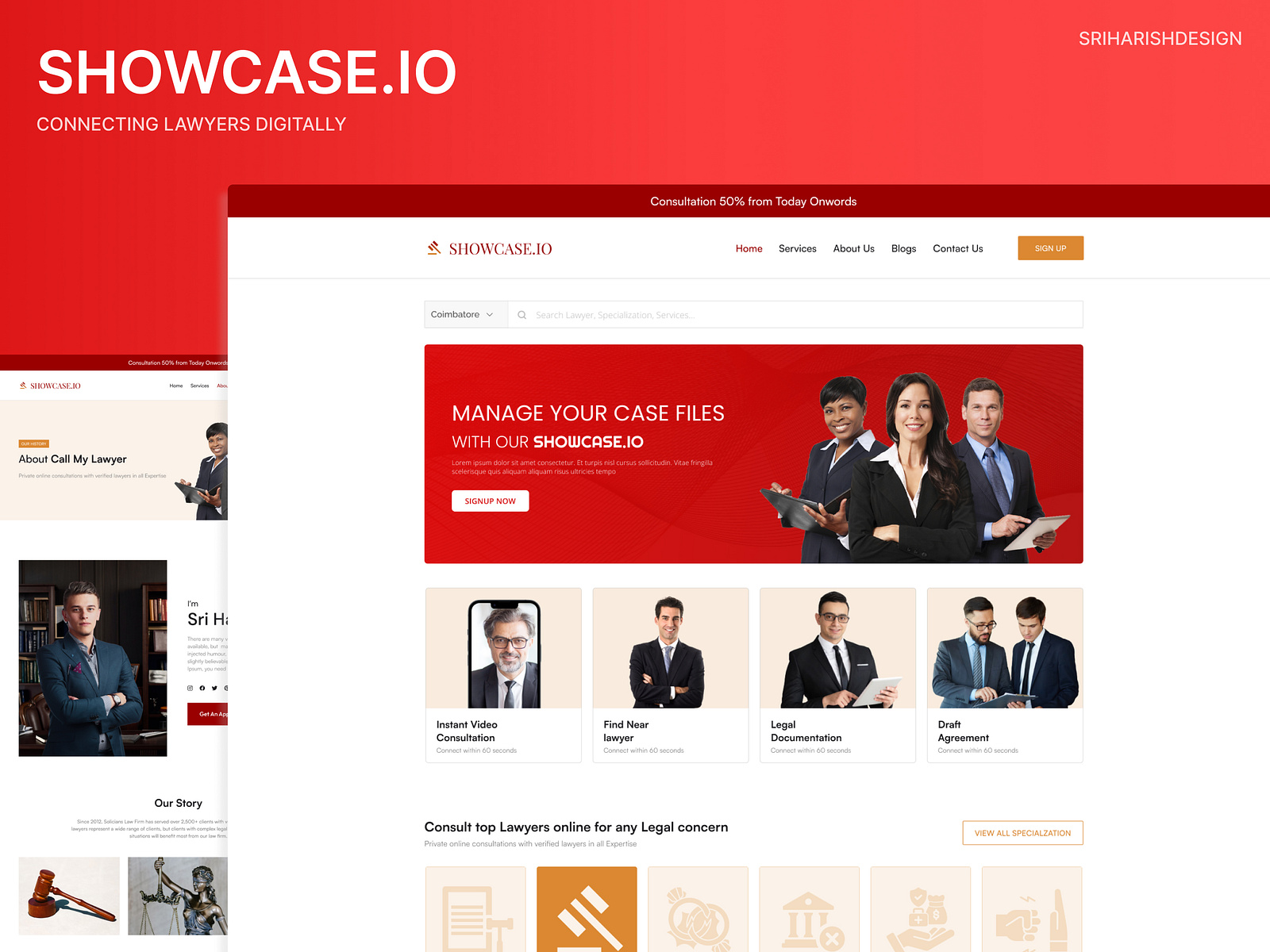 Showcase.Io - UI Design 🚀 by SriHarishDesigns on Dribbble
